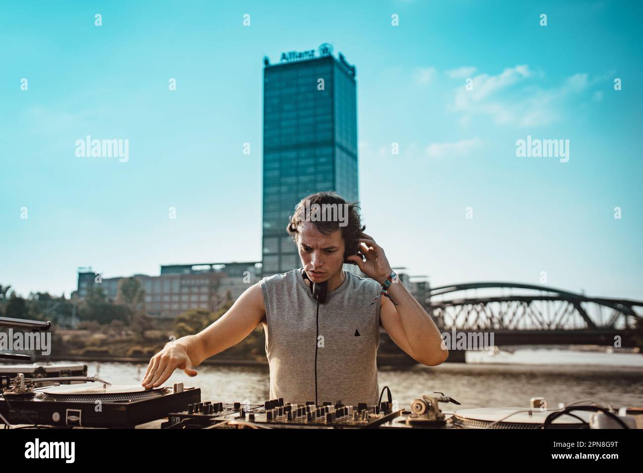 DJ Alle Farben playing an exhilarating set at Lollapalooza Berlin on a ...