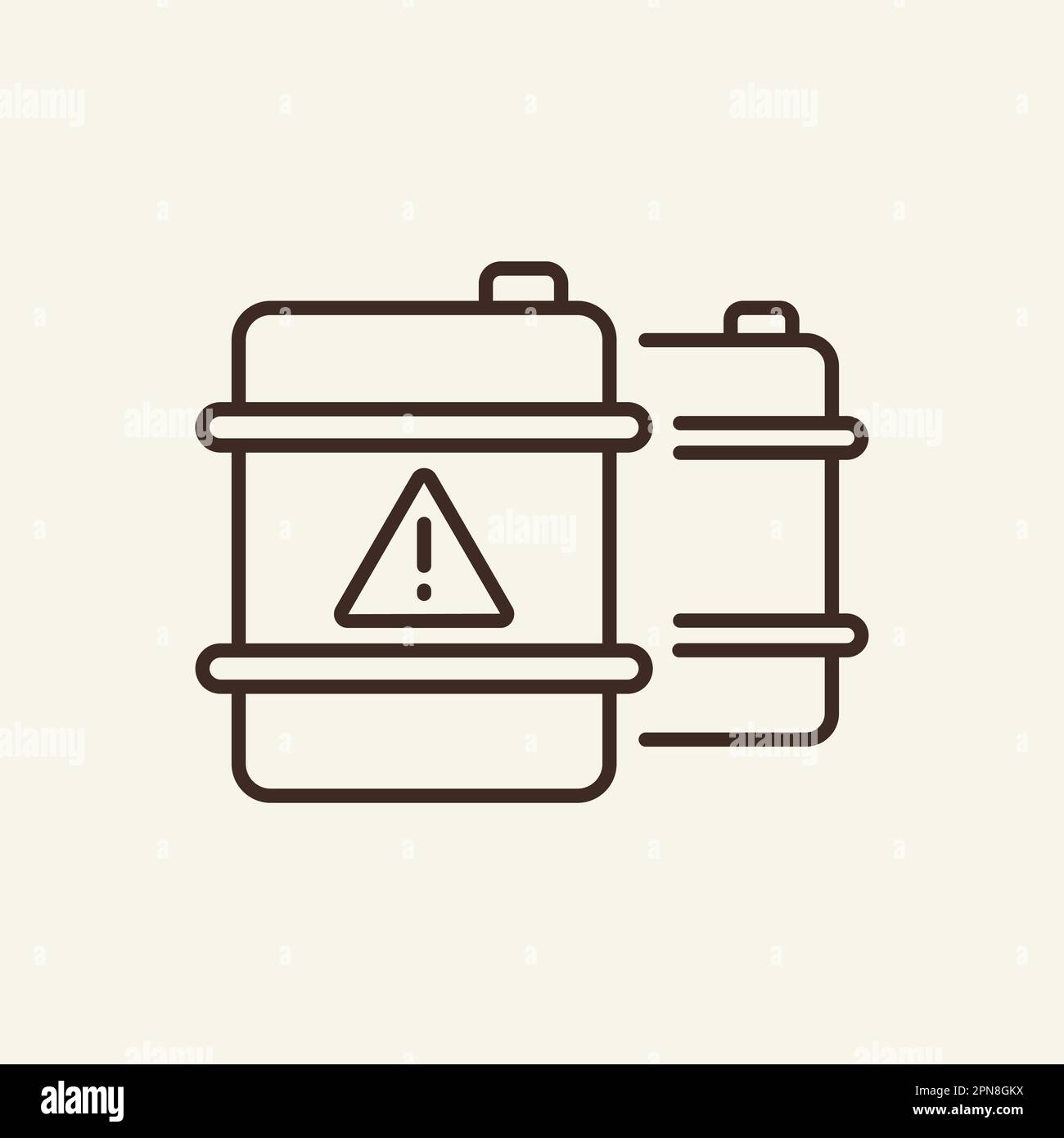 Explosive barrels line icon Stock Vector Image & Art - Alamy