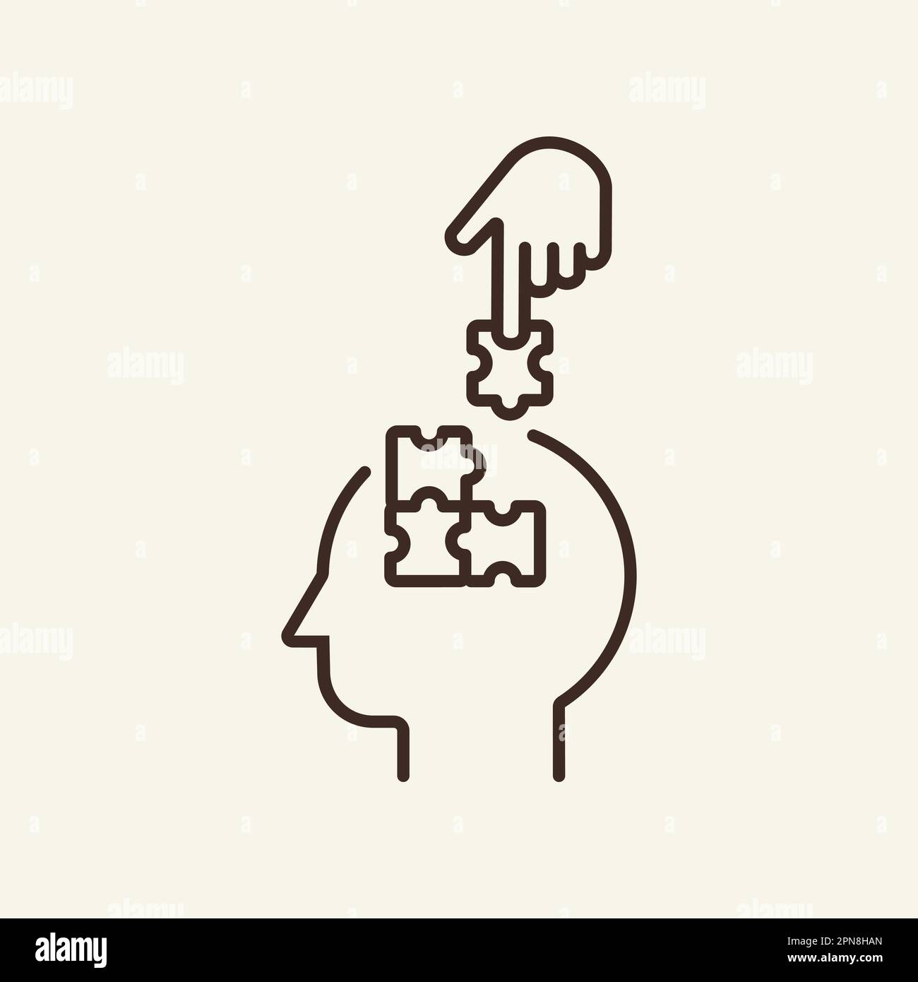 Psychological techniques line icon Stock Vector Image & Art - Alamy