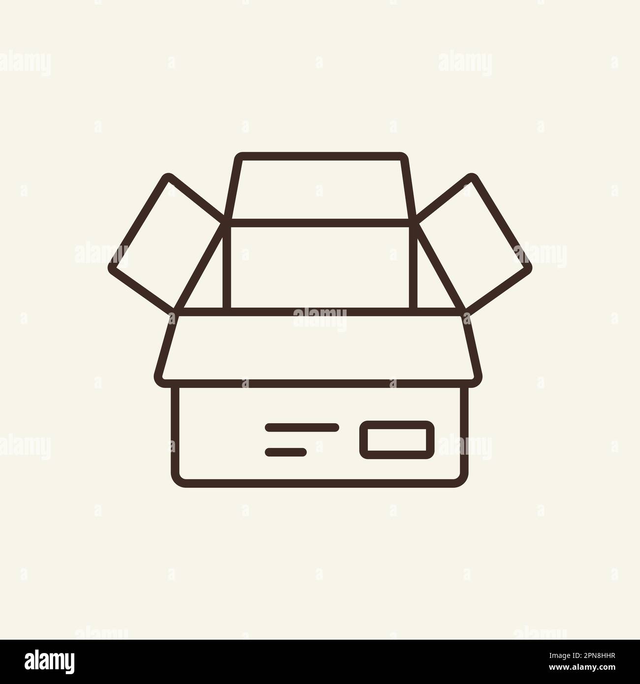 Storage box line icon Stock Vector Image & Art - Alamy