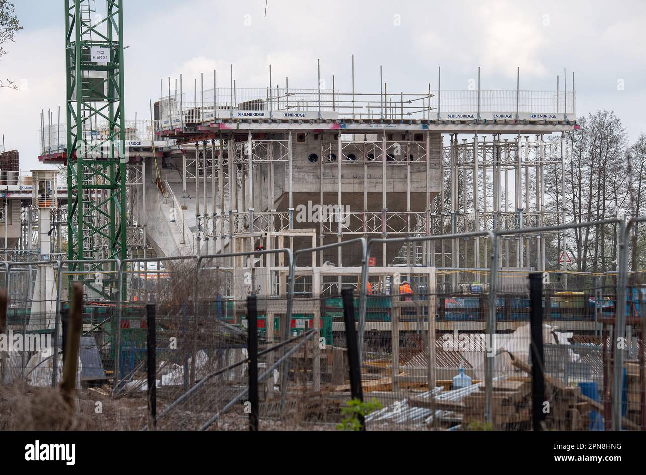 Hs2 viaduct works hi-res stock photography and images - Alamy