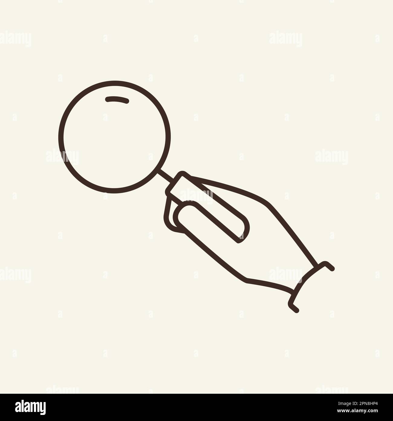 Searching line icon Stock Vector Image & Art - Alamy