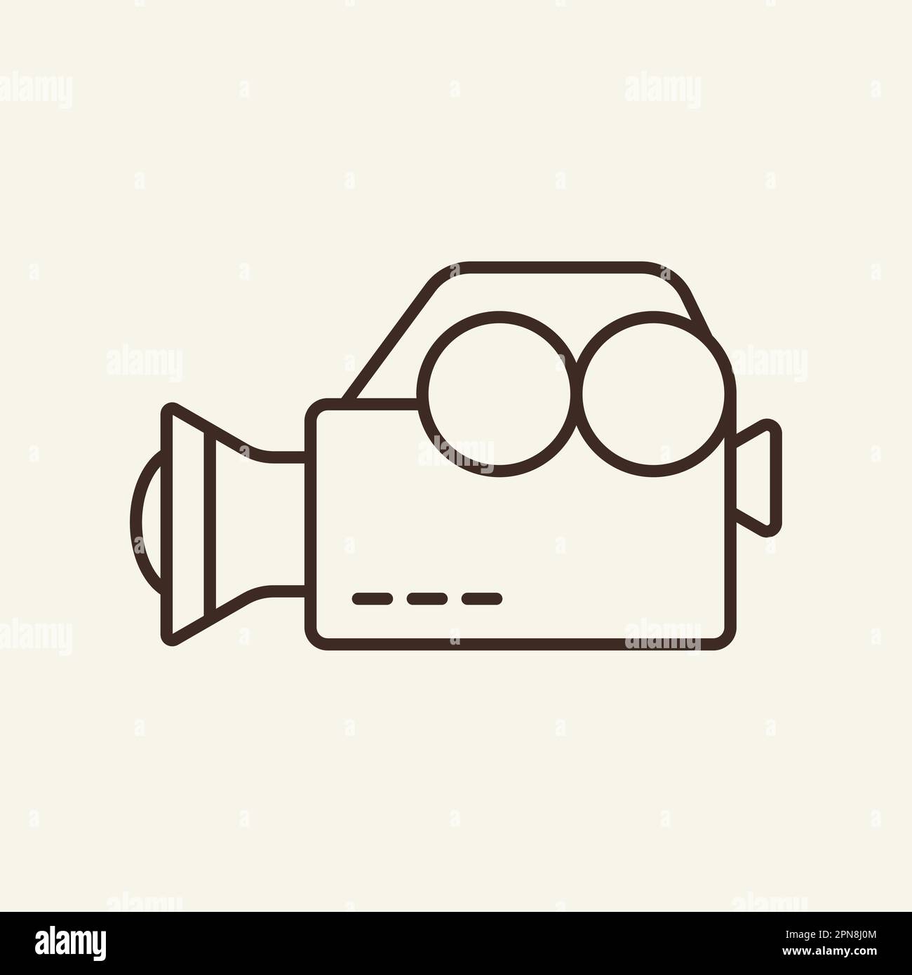 Videographer filming video Stock Vector Images - Alamy