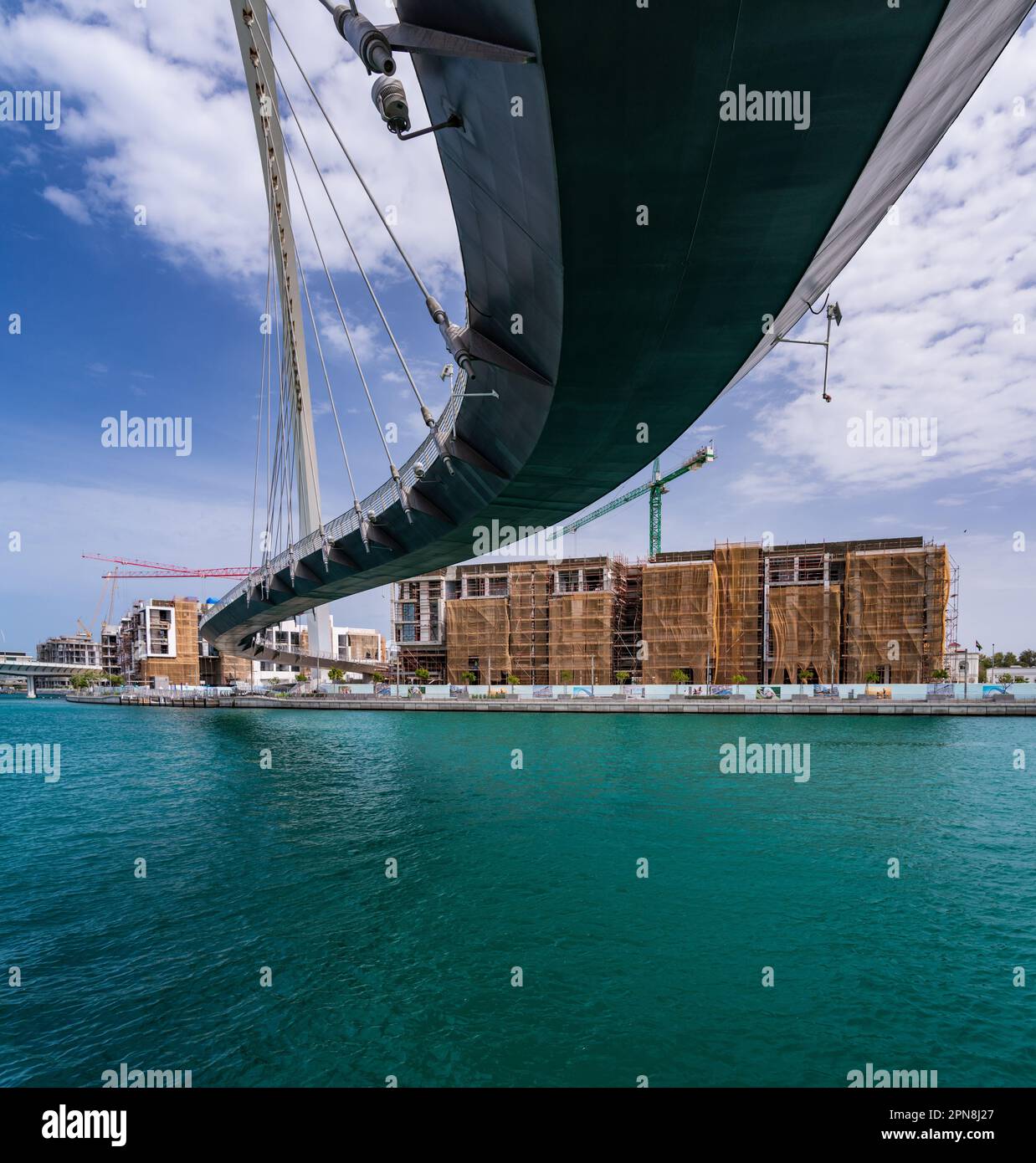 New apartment blocks alongside Dubai Canal with Tolerance suspension ...