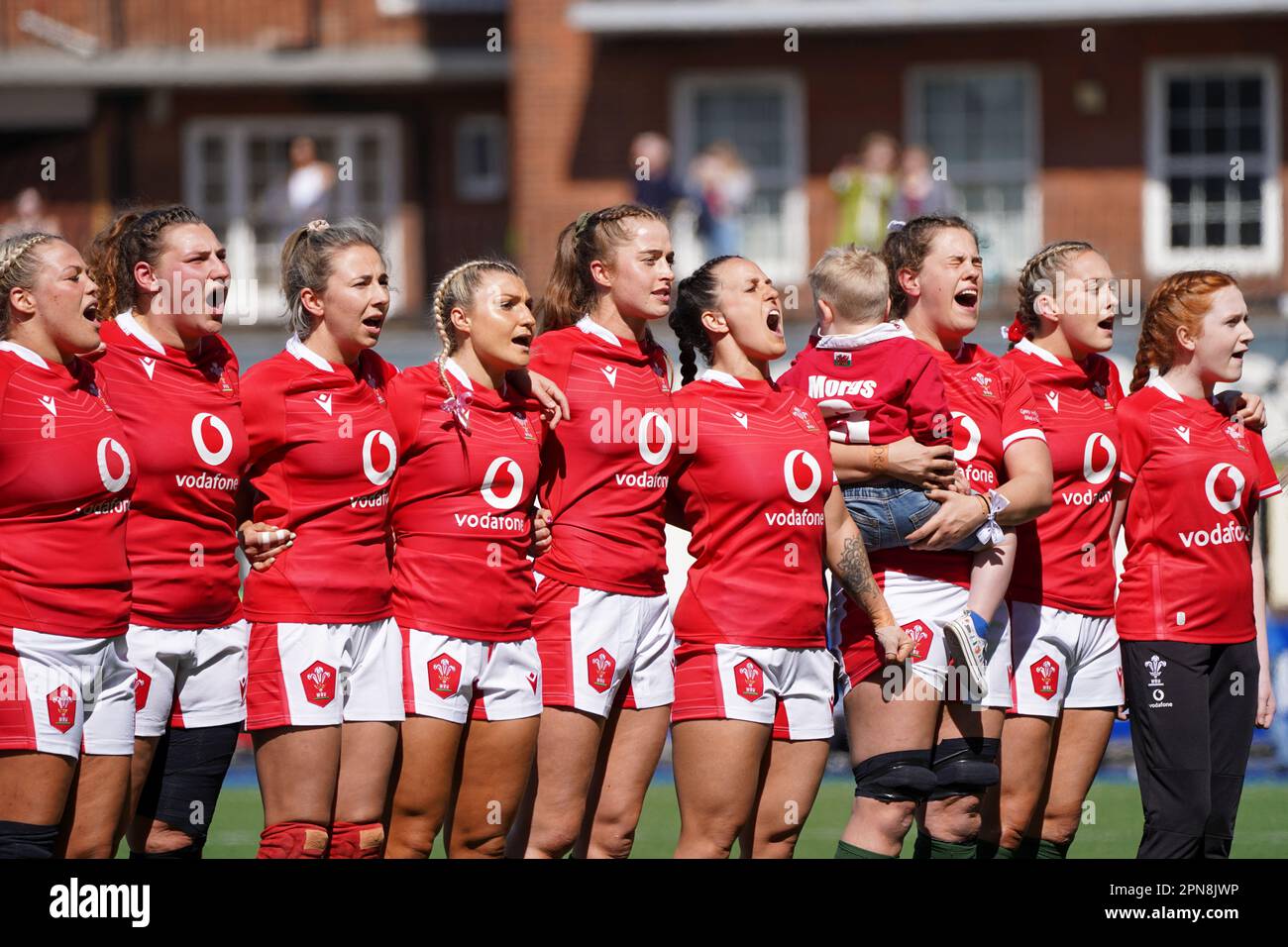 National Anthem prior to Wales 3 v 59 England. Cardiff Arms Park ...