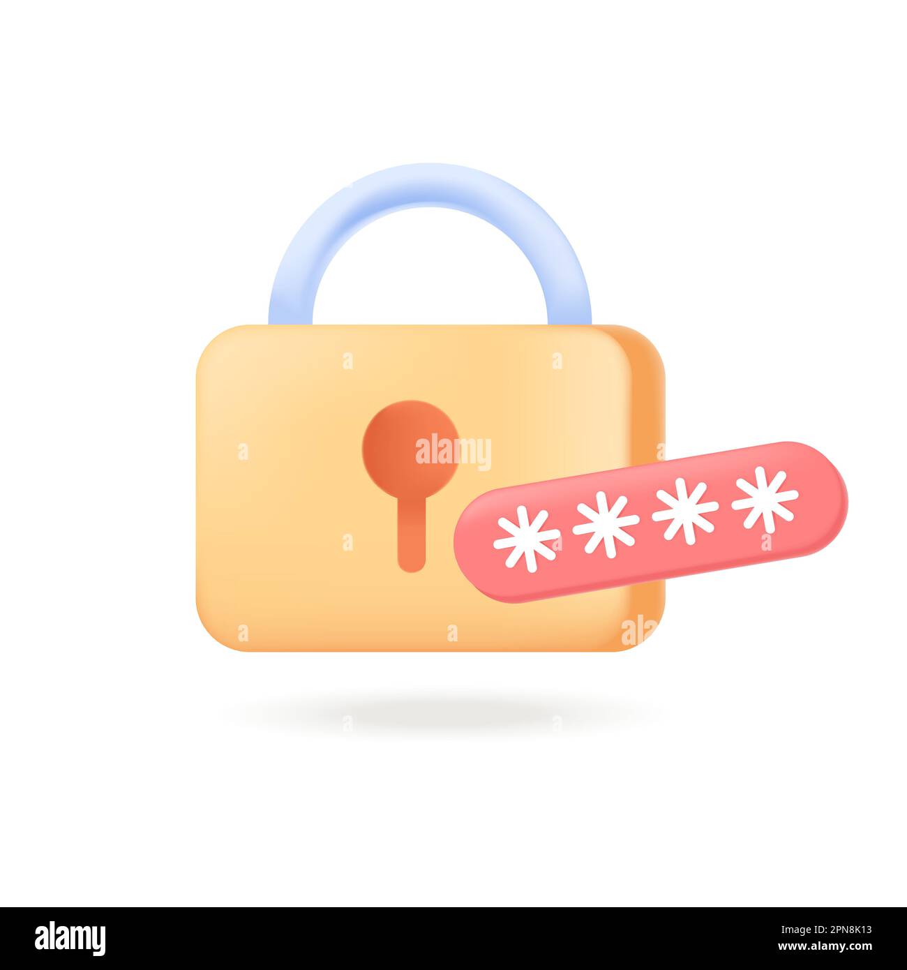 Metal lock with asterisk symbols as password 3D icon Stock Vector Image & Art - Alamy