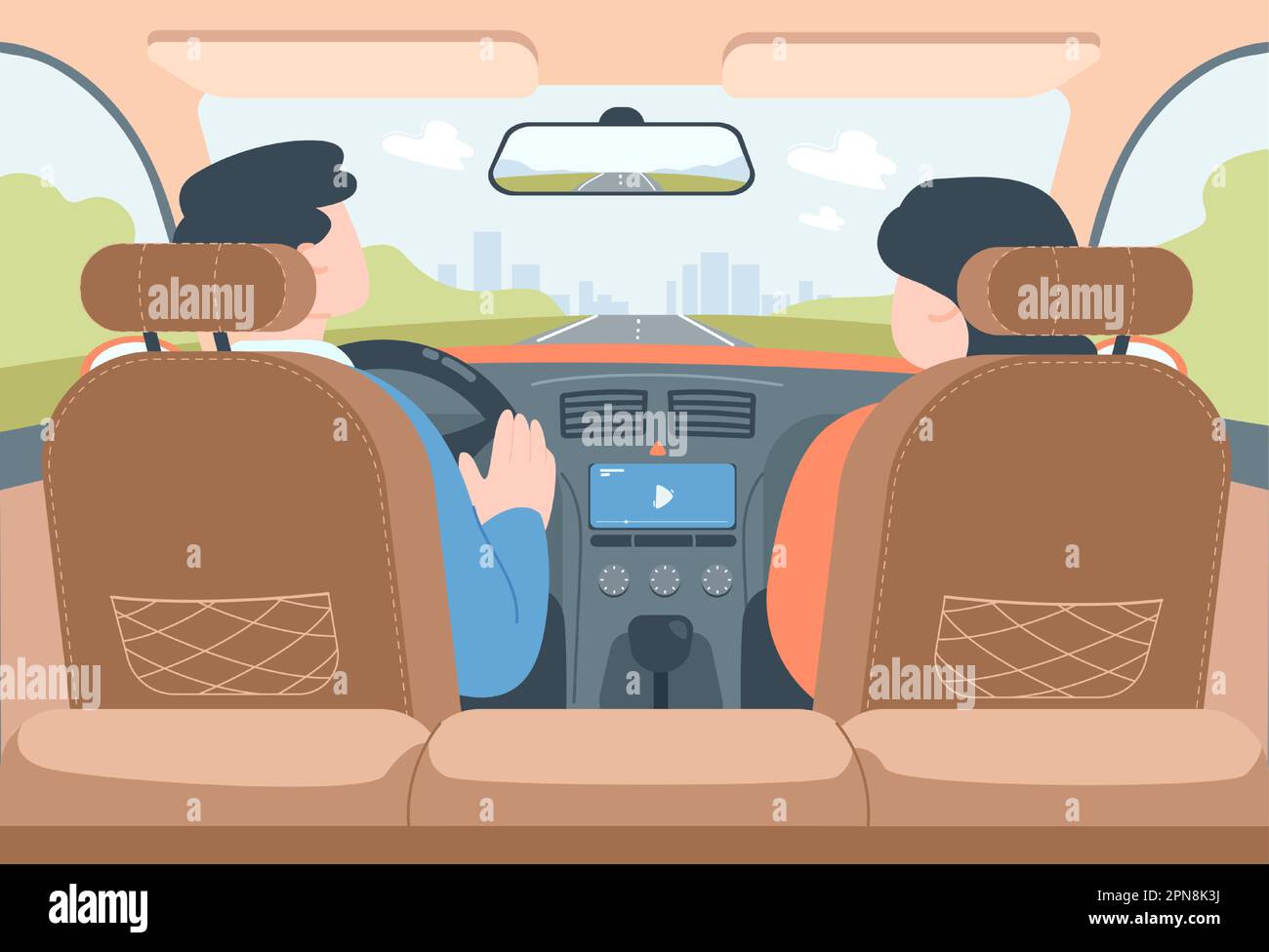 Modern interior automobile Stock Vector Images - Alamy