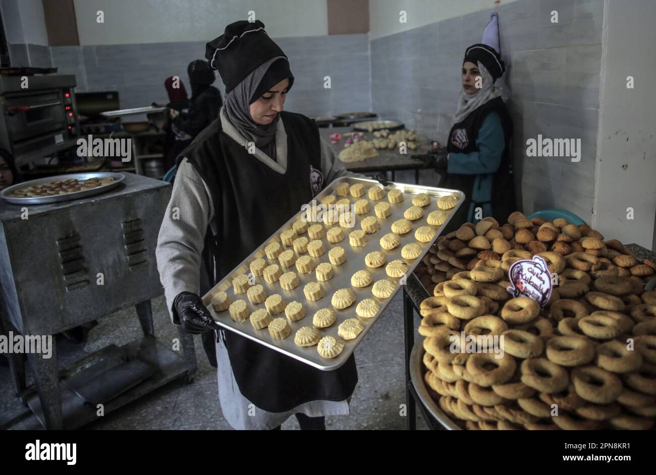 April 17, 2023, Gaza City, The Gaza Strip, Palestine: Palestinian women ...