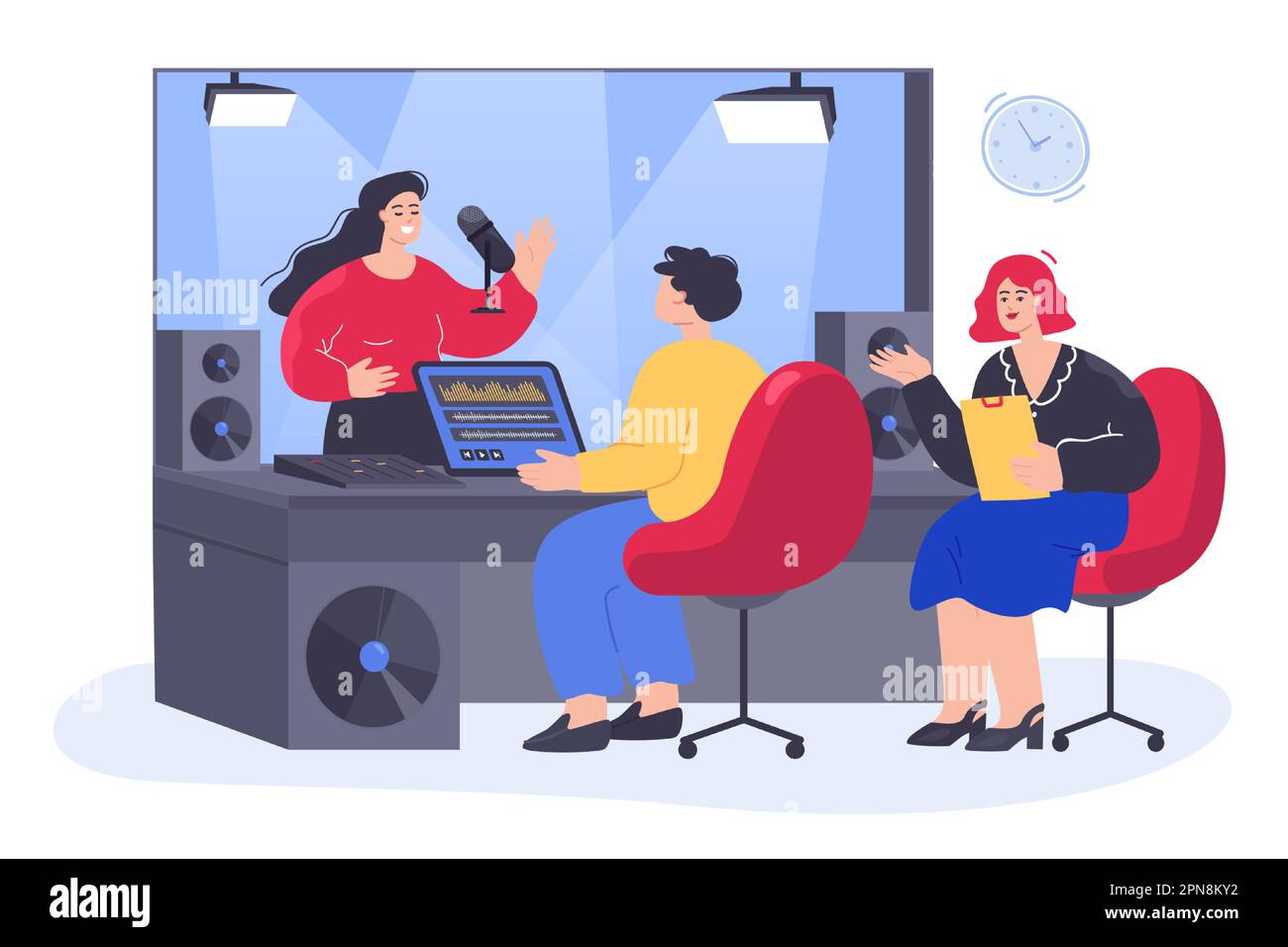 Recording song Cut Out Stock Images & Pictures - Alamy