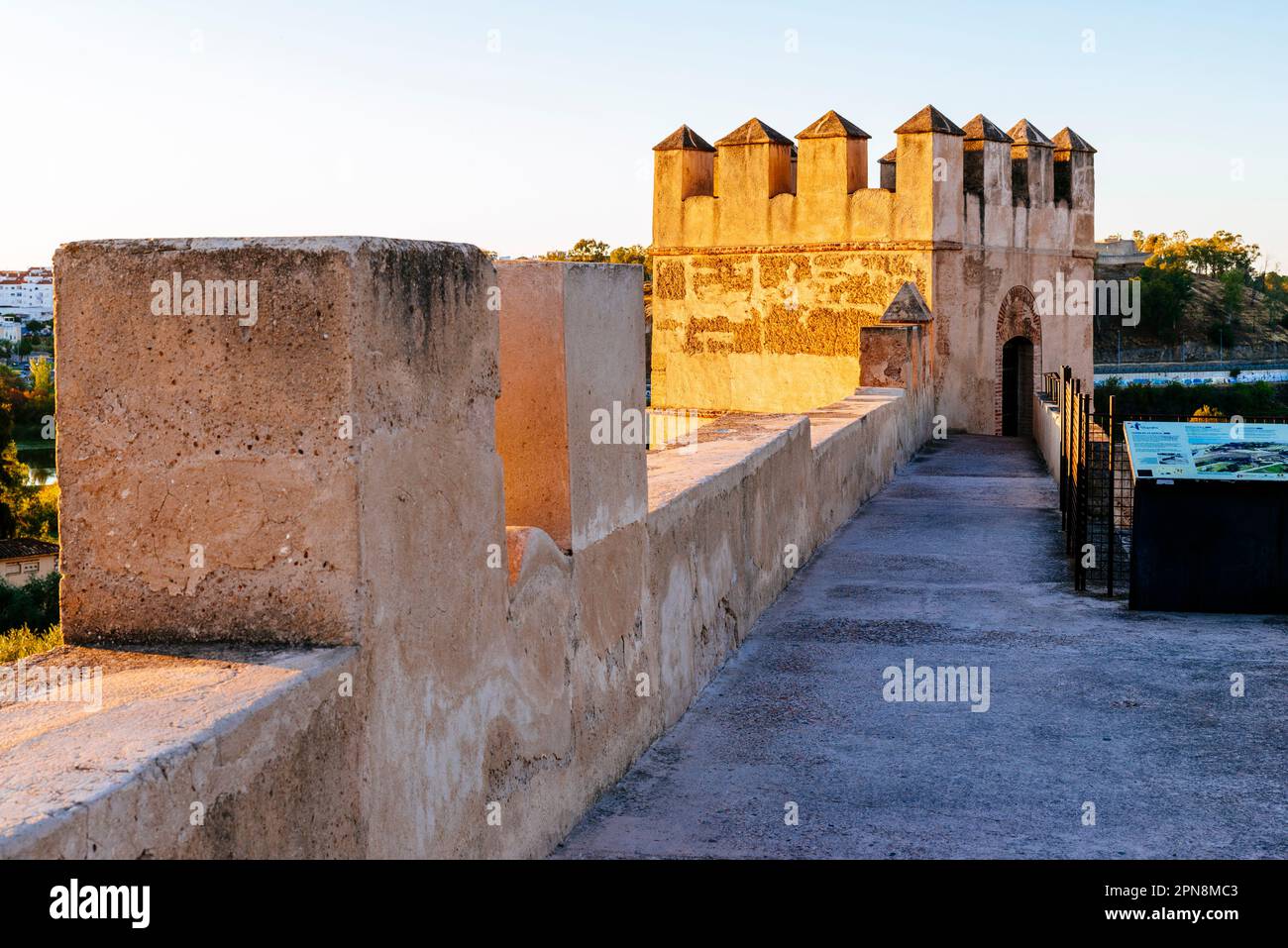 Chemin de ronde of the Alcazaba of Badajoz. The chemin de ronde was ...