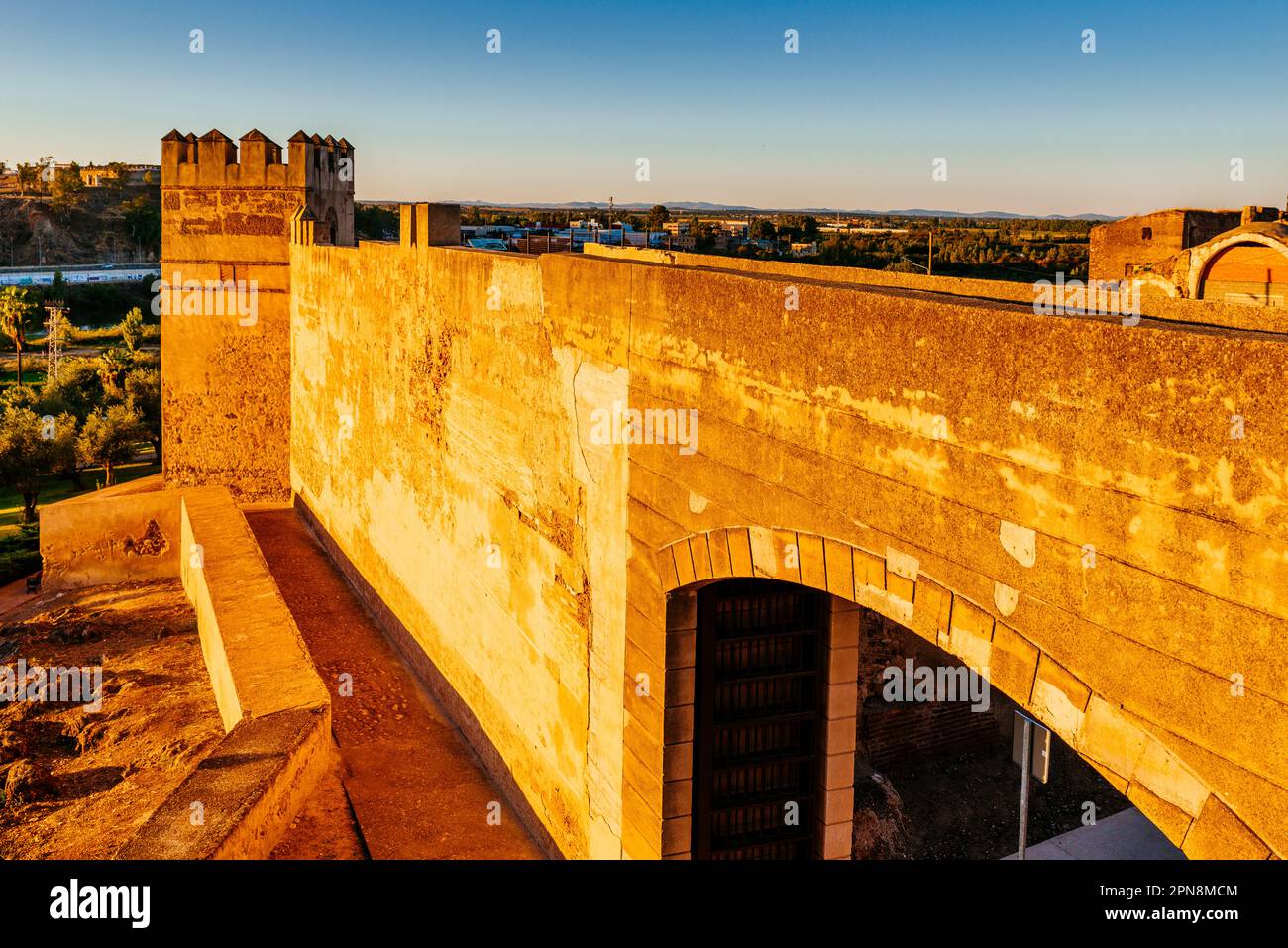 Chemin de ronde of the Alcazaba of Badajoz. The chemin de ronde was ...