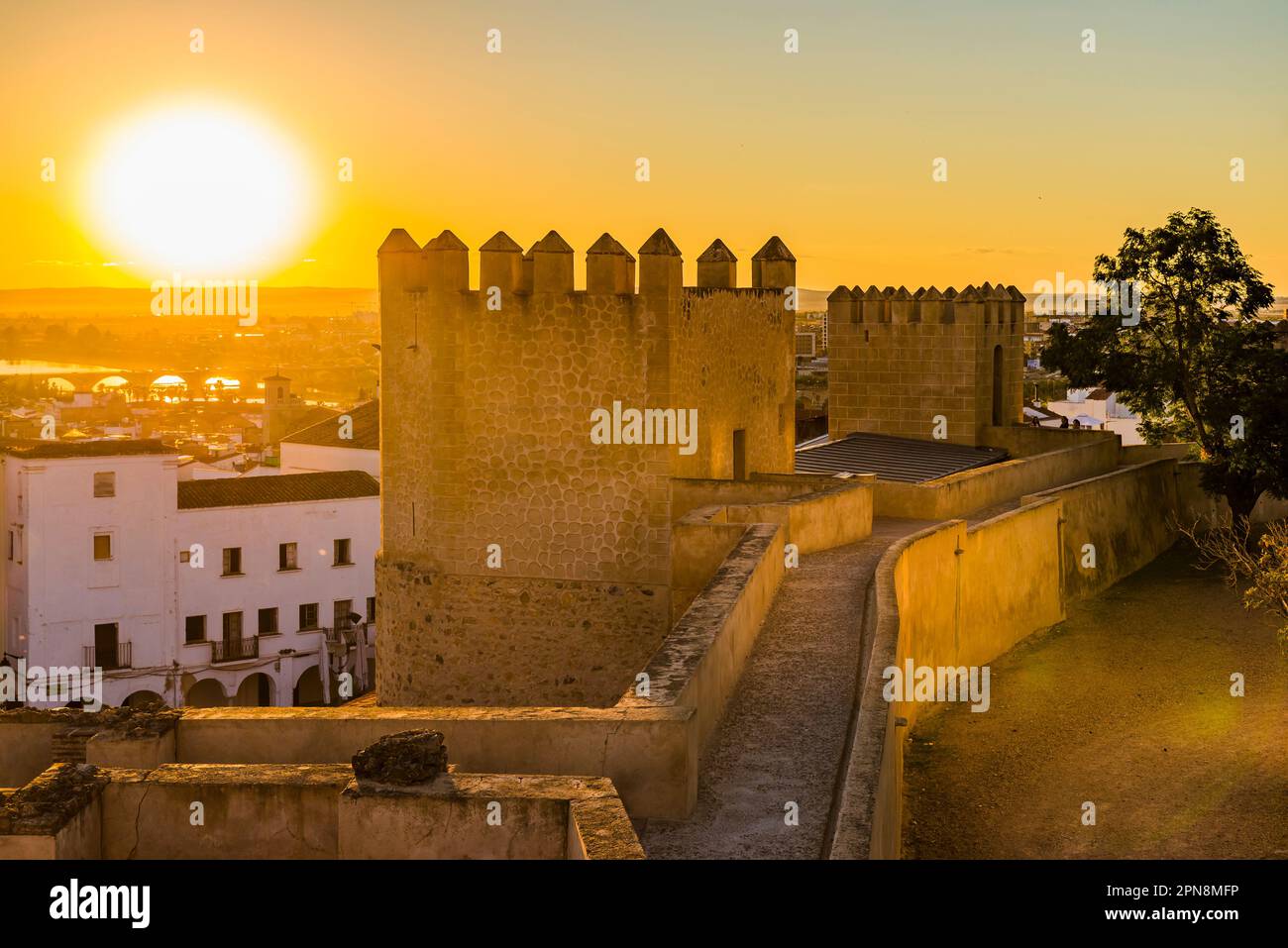 Chemin de ronde of the Alcazaba of Badajoz. The chemin de ronde was ...