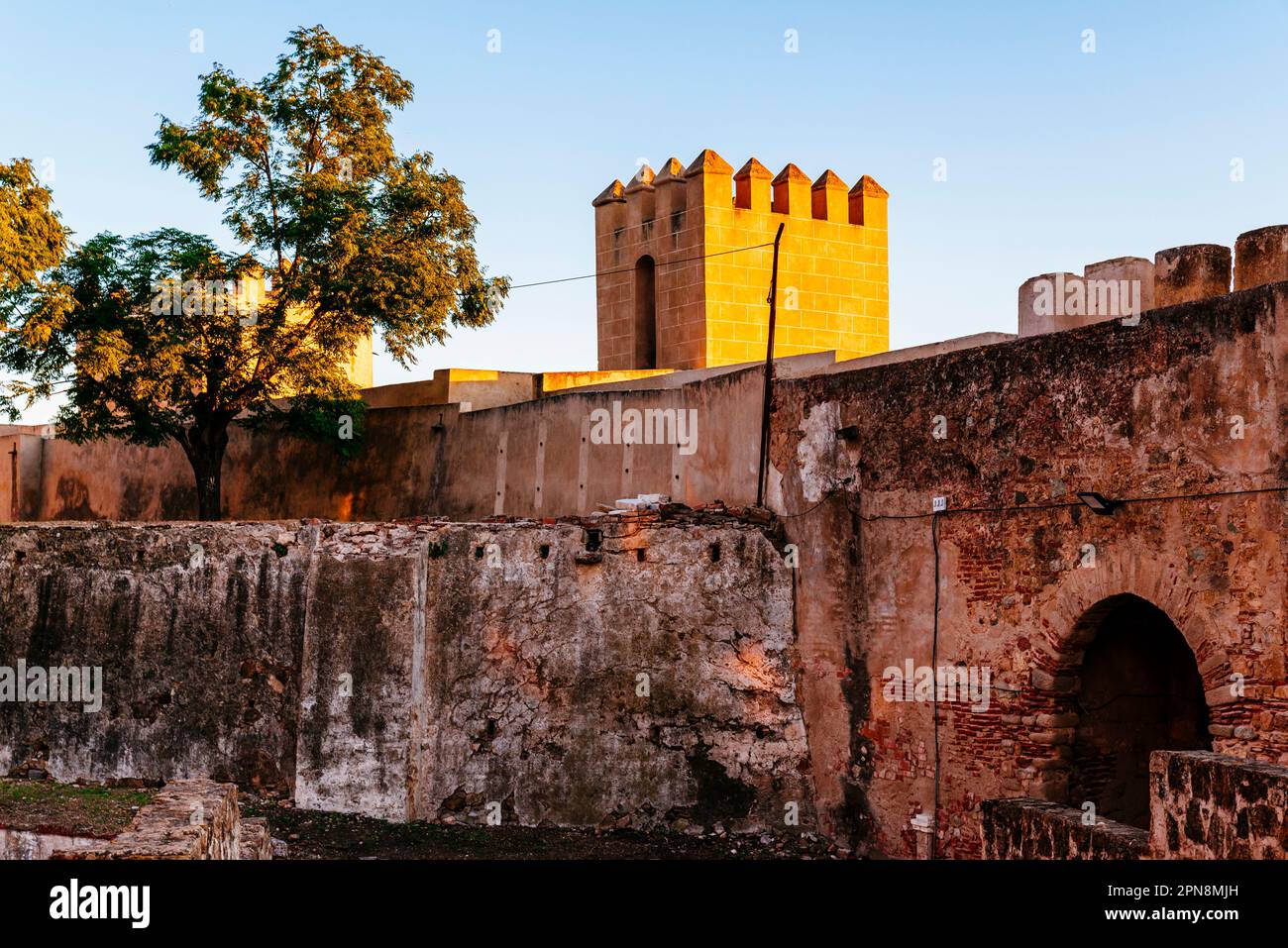 Chemin de ronde of the Alcazaba of Badajoz. The chemin de ronde was ...