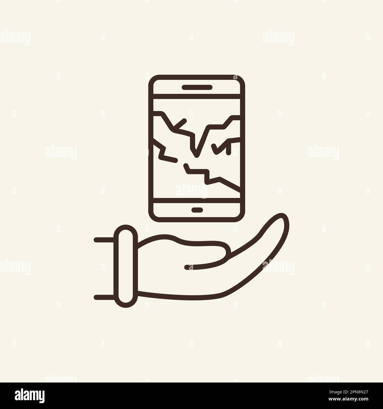 Phone hand detail Stock Vector Images - Alamy