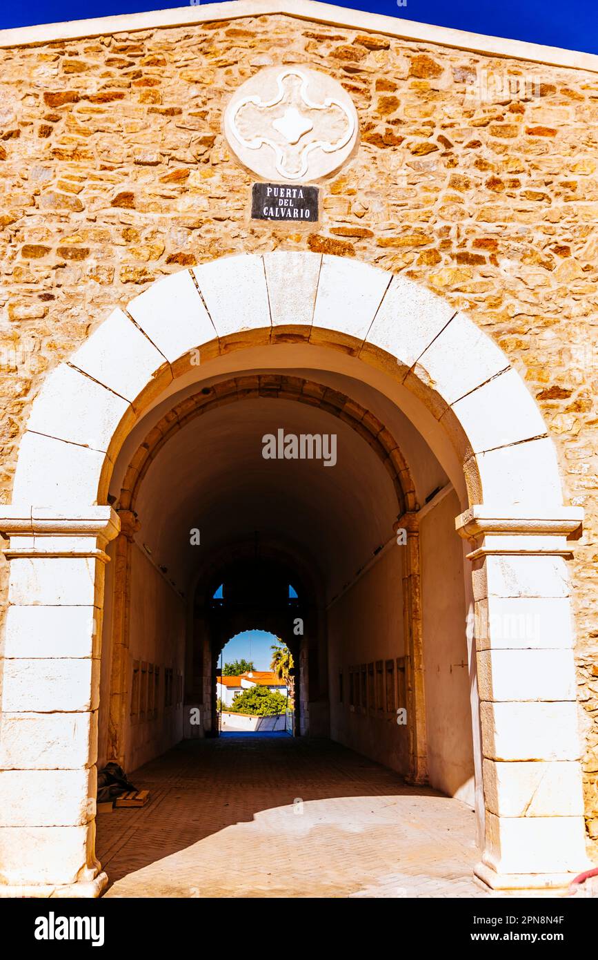 The Calvary gate, seen intramural. It is part of the rampart ...