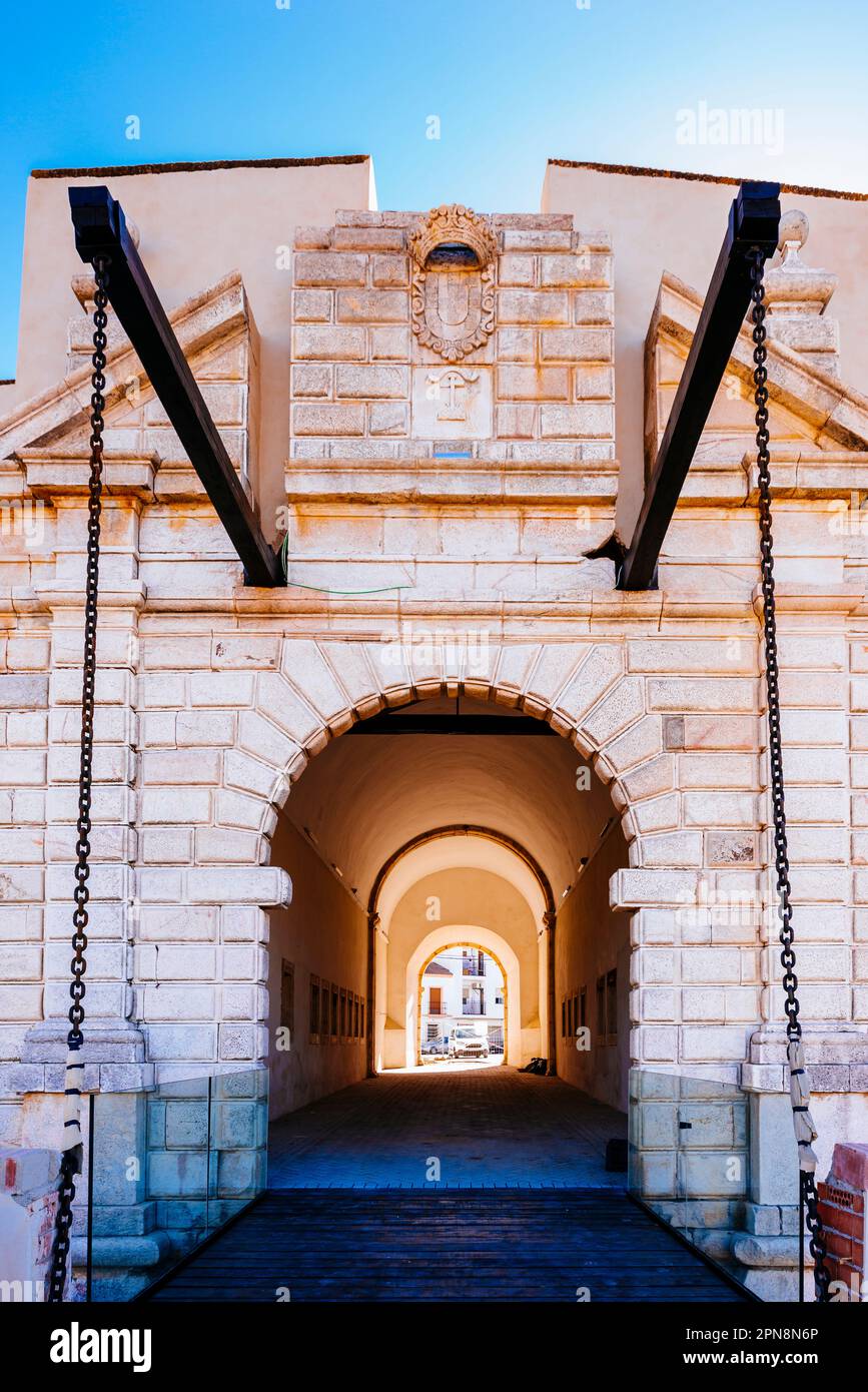 The Calvary gate, seen outside the walls. It is part of the rampart ...