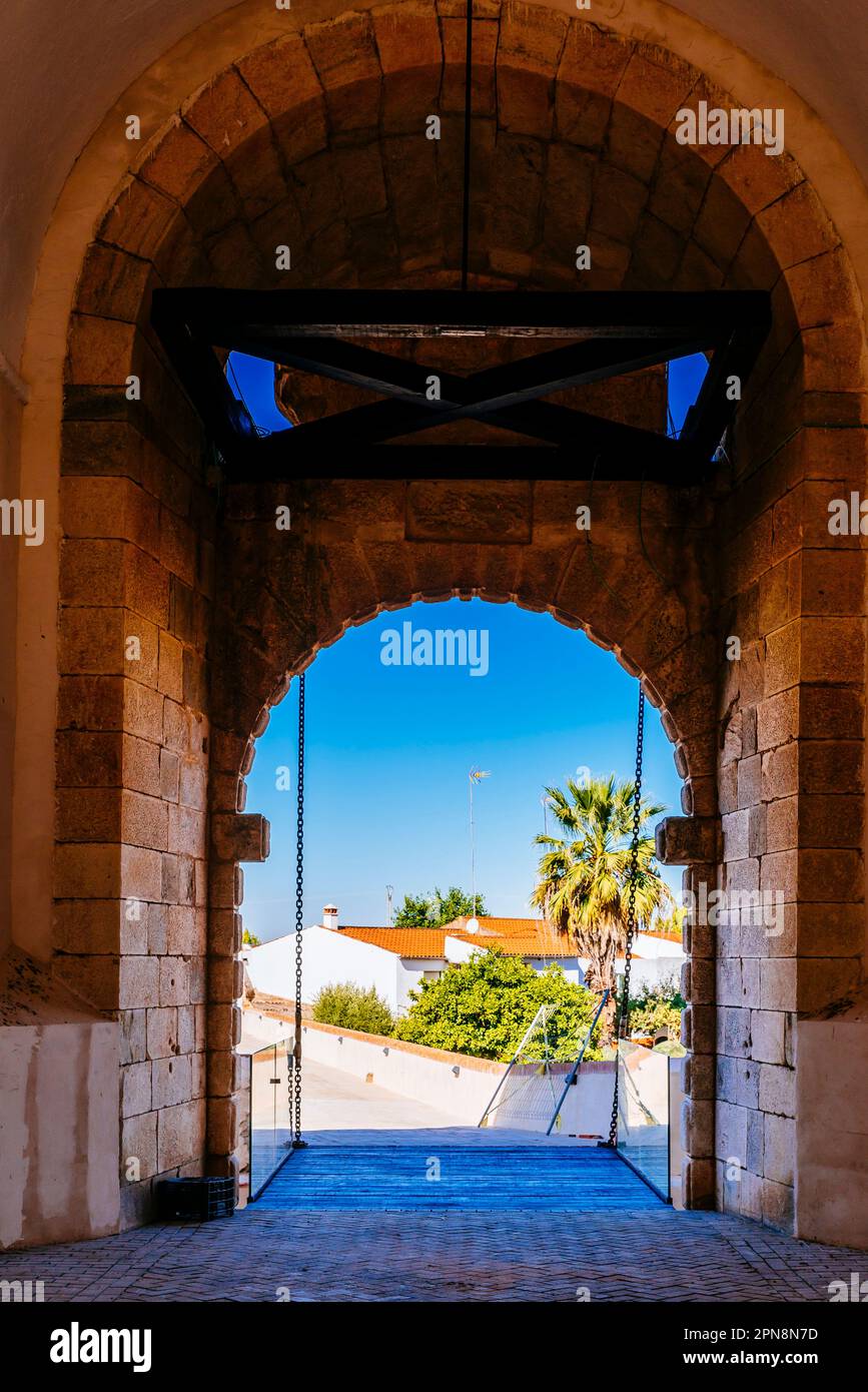 The Calvary gate, seen intramural. It is part of the rampart ...
