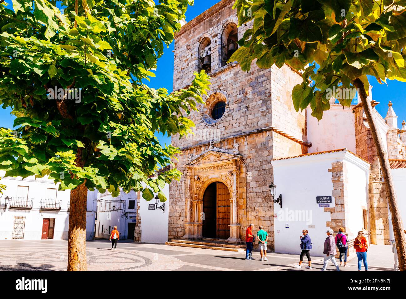 The church of Santa María Magdalena in the square of the same name ...