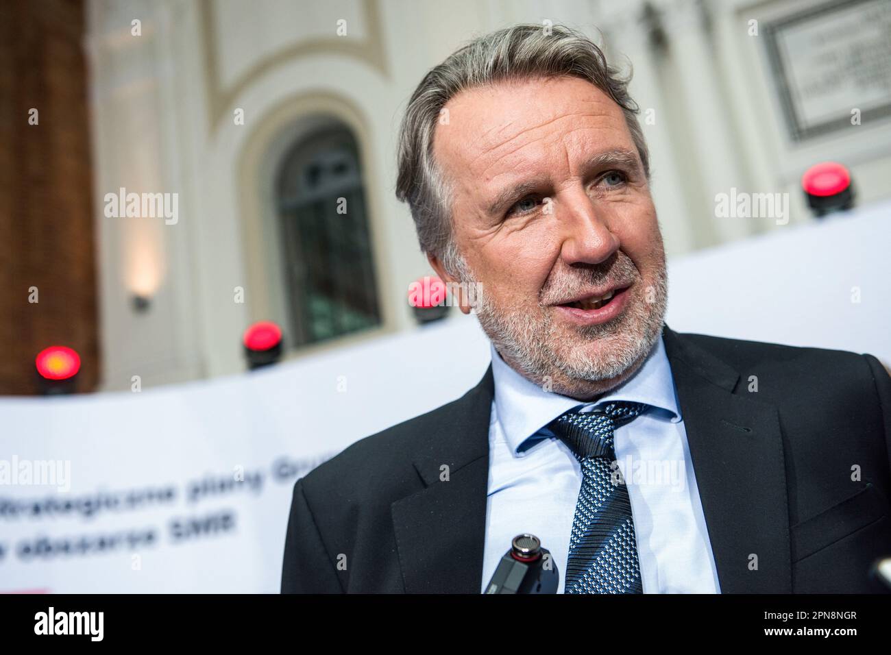 Polish billionaire and businessman Michal Solowow seen at the ORLEN's ...