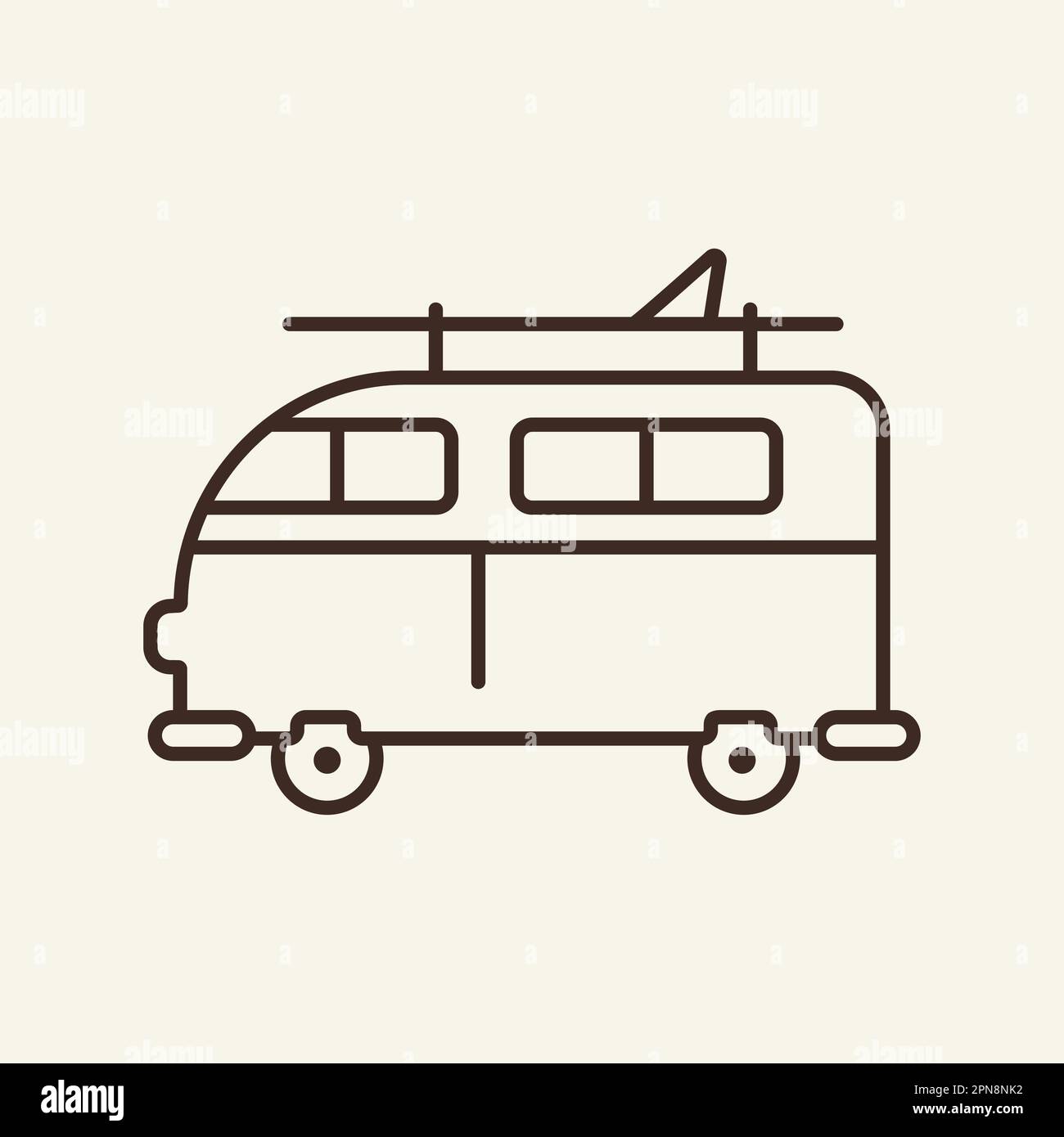 Surfing california van Stock Vector Images - Alamy