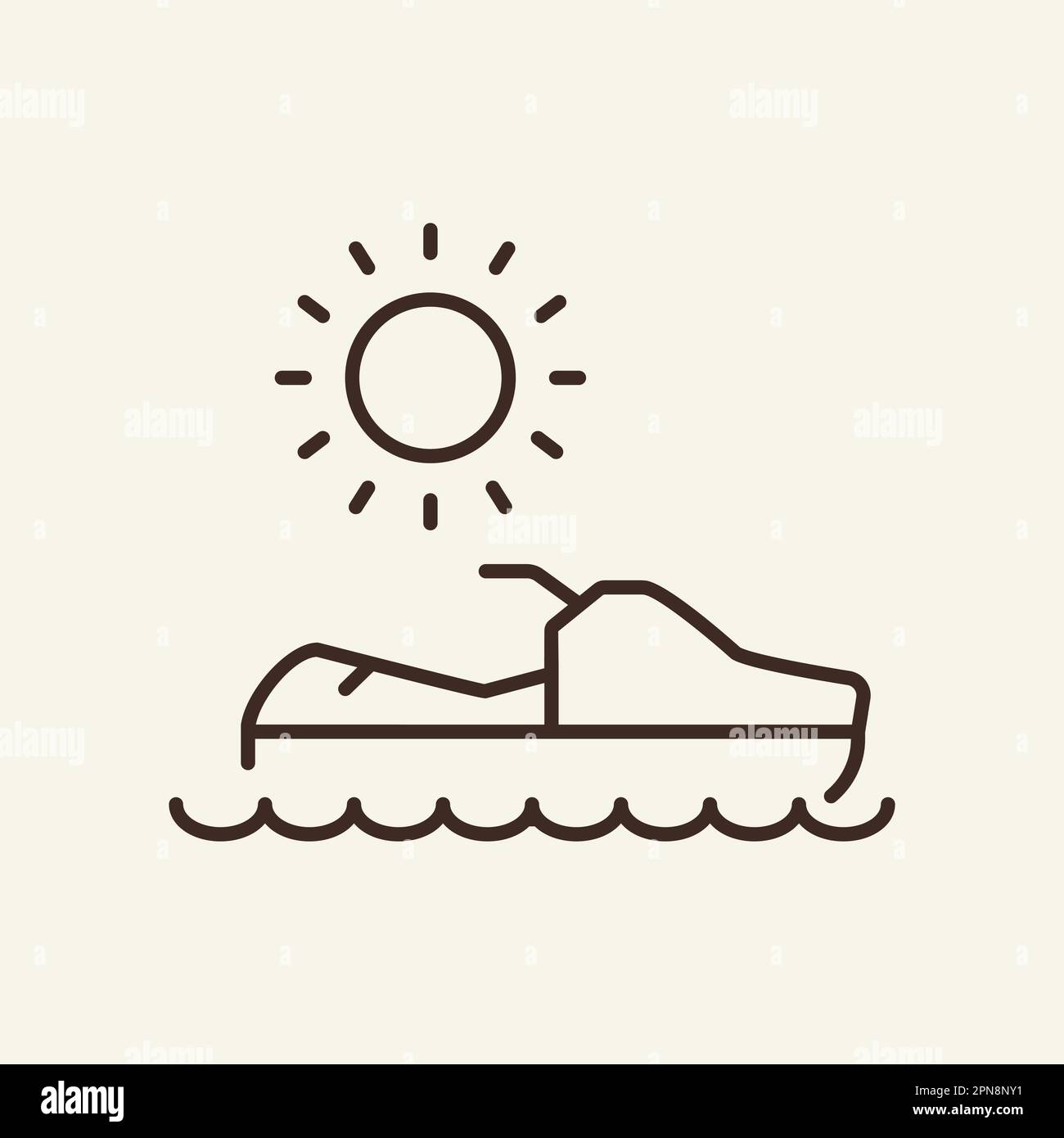 Speed boat jet ride Stock Vector Images - Alamy