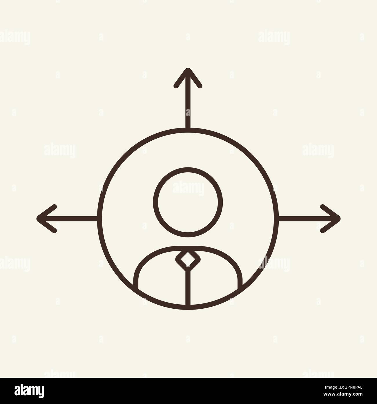 Decision icon thin line Stock Vector Images - Alamy