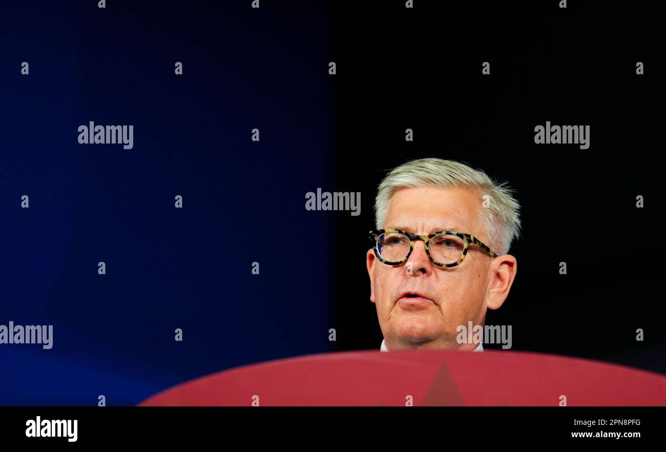 Ottawa, Can. 17th Apr, 2023. Borje Ekholm, President and CEO of ...