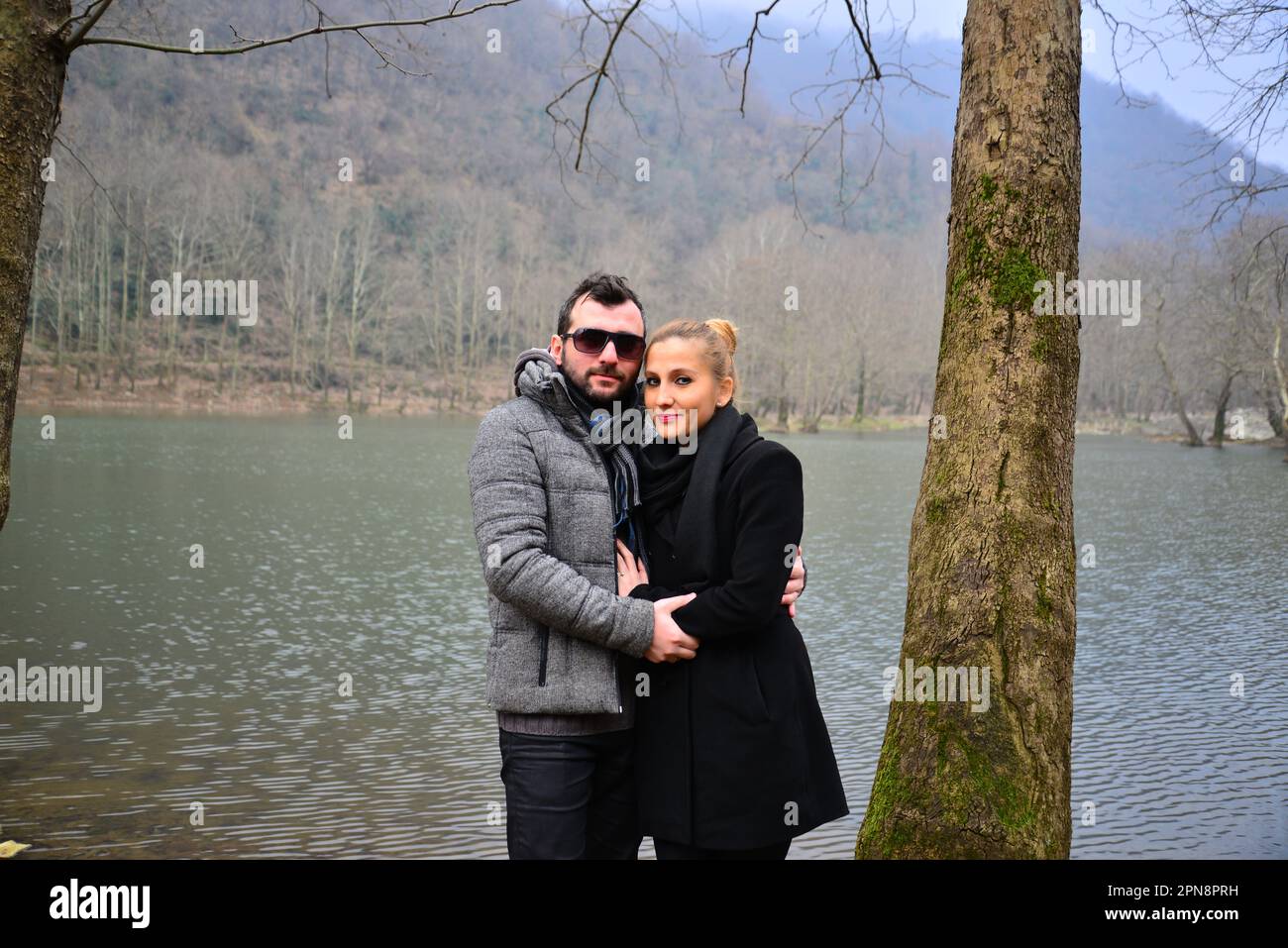 Two lovers posing in a historical place Stock Photo - Alamy