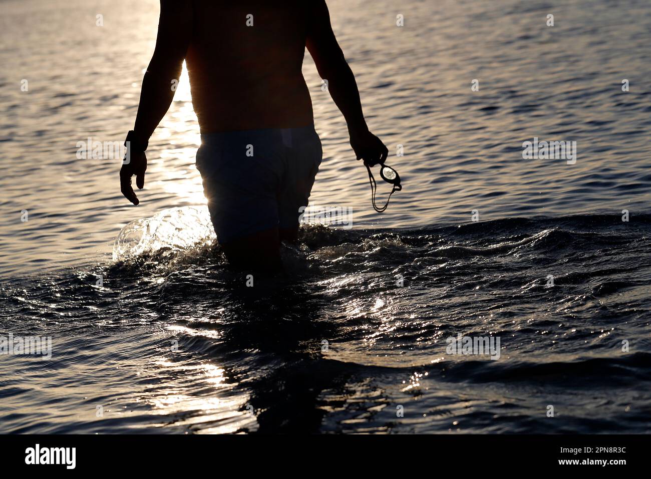 Swimmer in the sea hi-res stock photography and images - Alamy