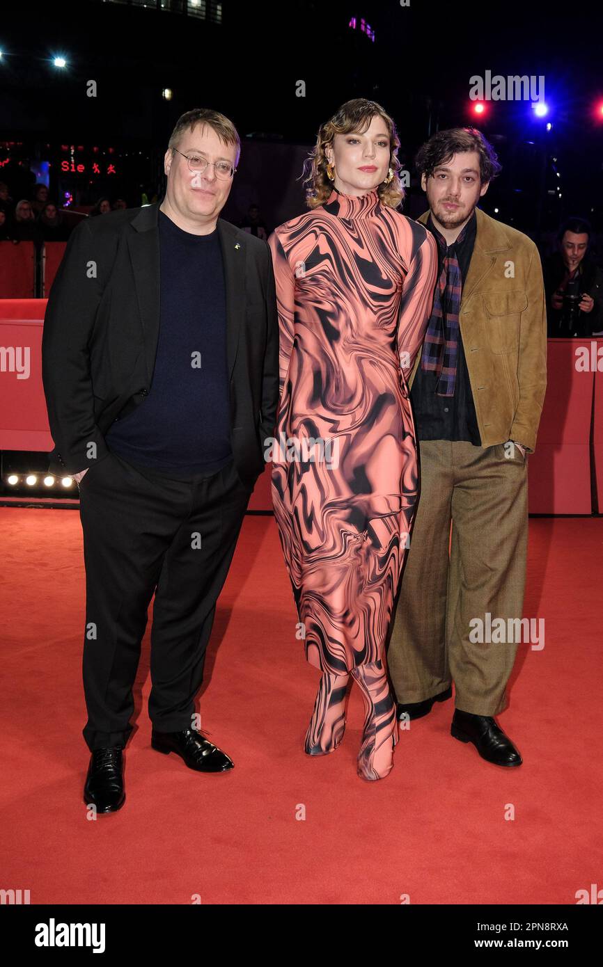 Christoph Hochhäusler, Thea Ehre, Timocin Ziegler photographed ...