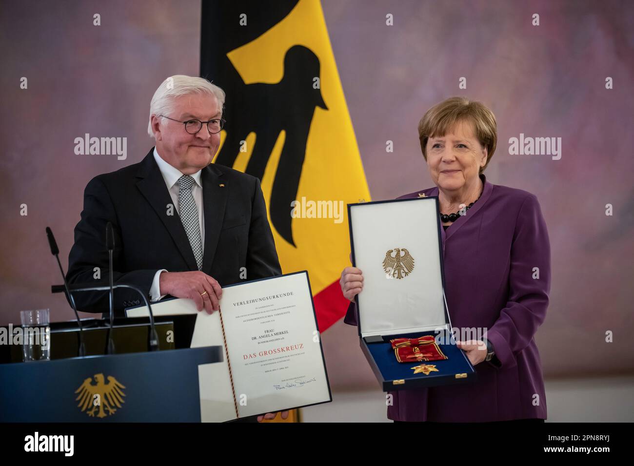 Berlin, Germany. 17th Apr, 2023. Angela Merkel, (CDU), former German ...
