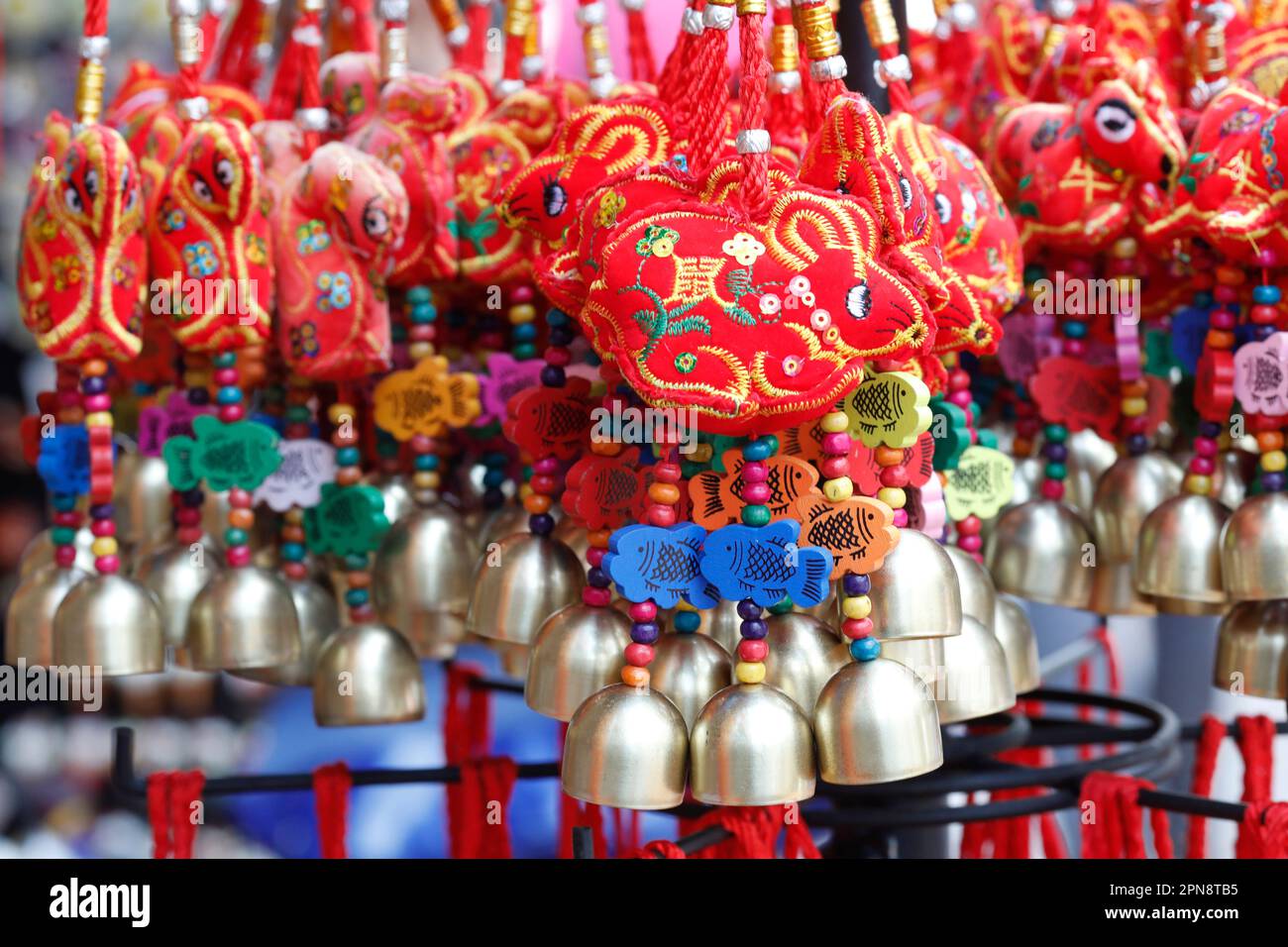 Shop selling decorations for the Chinese New Year of the Rabbit ...