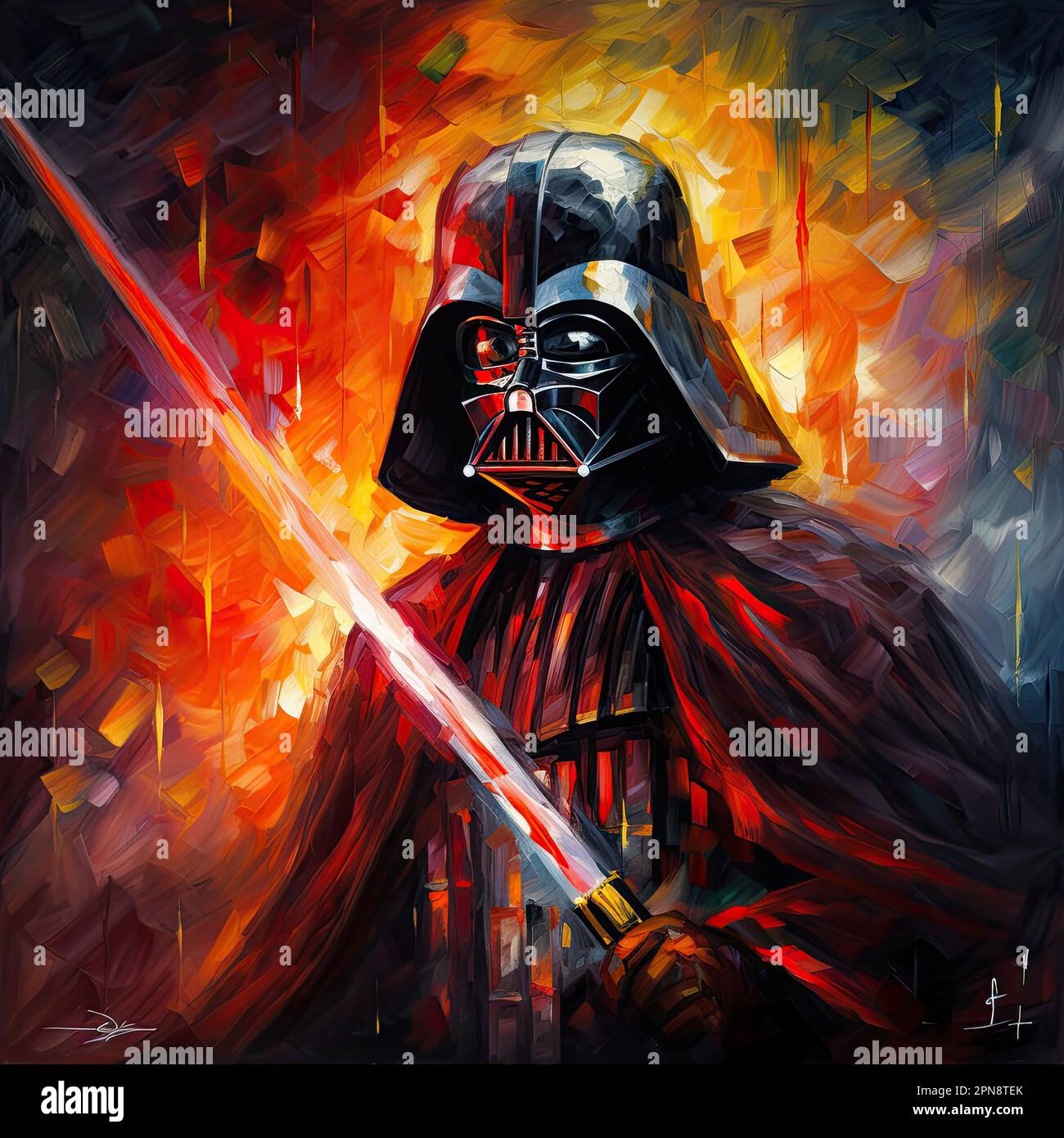 Darth vader painting hi-res stock photography and images - Alamy