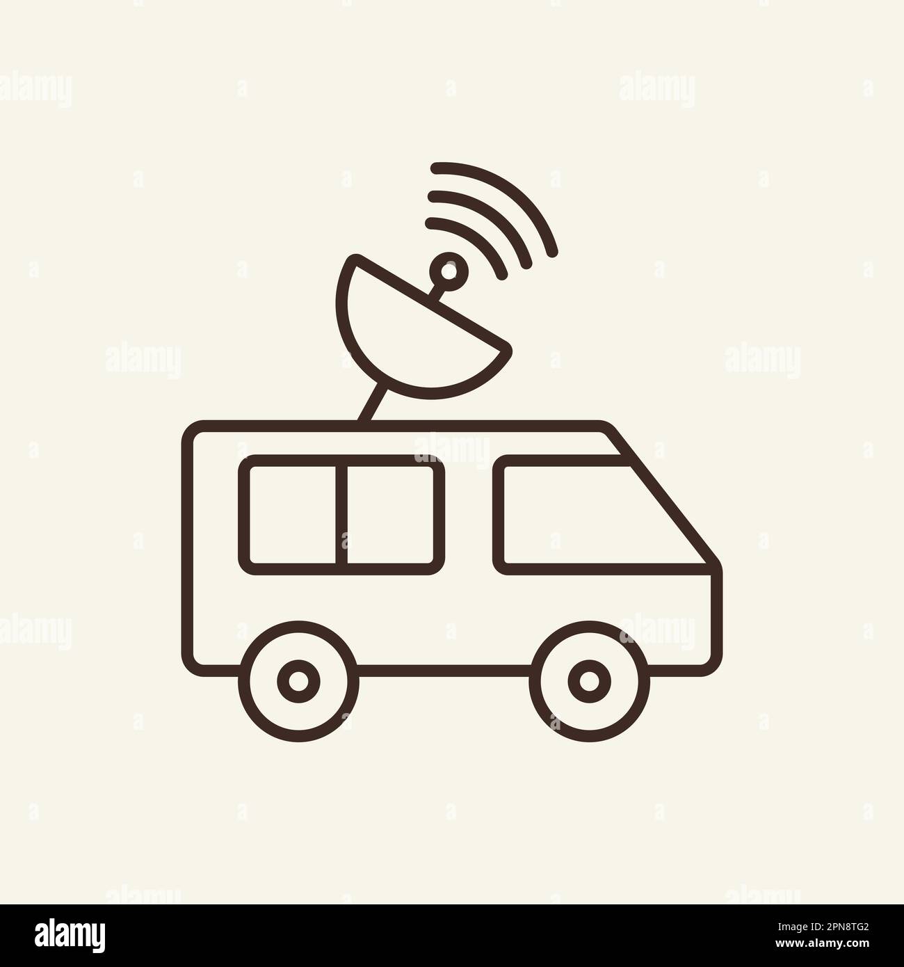 Mobile satellite station line icon Stock Vector Image & Art - Alamy