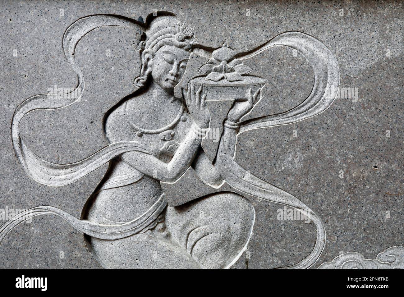 Kwan Im Thong Hood Cho Chinese Temple. wall decoration. Kuan Yin or ...