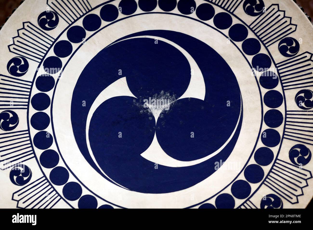 Buddha Tooth Relic Temple. Buddhist Ceremonial Drum with Symbol of Joy ...