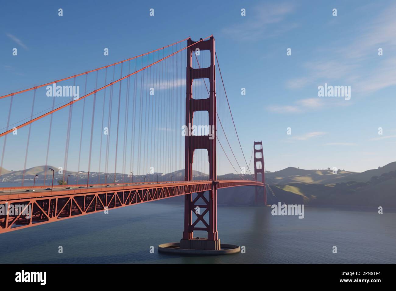 The iconic Golden Gate Bridge in San Francisco, California Stock Photo ...