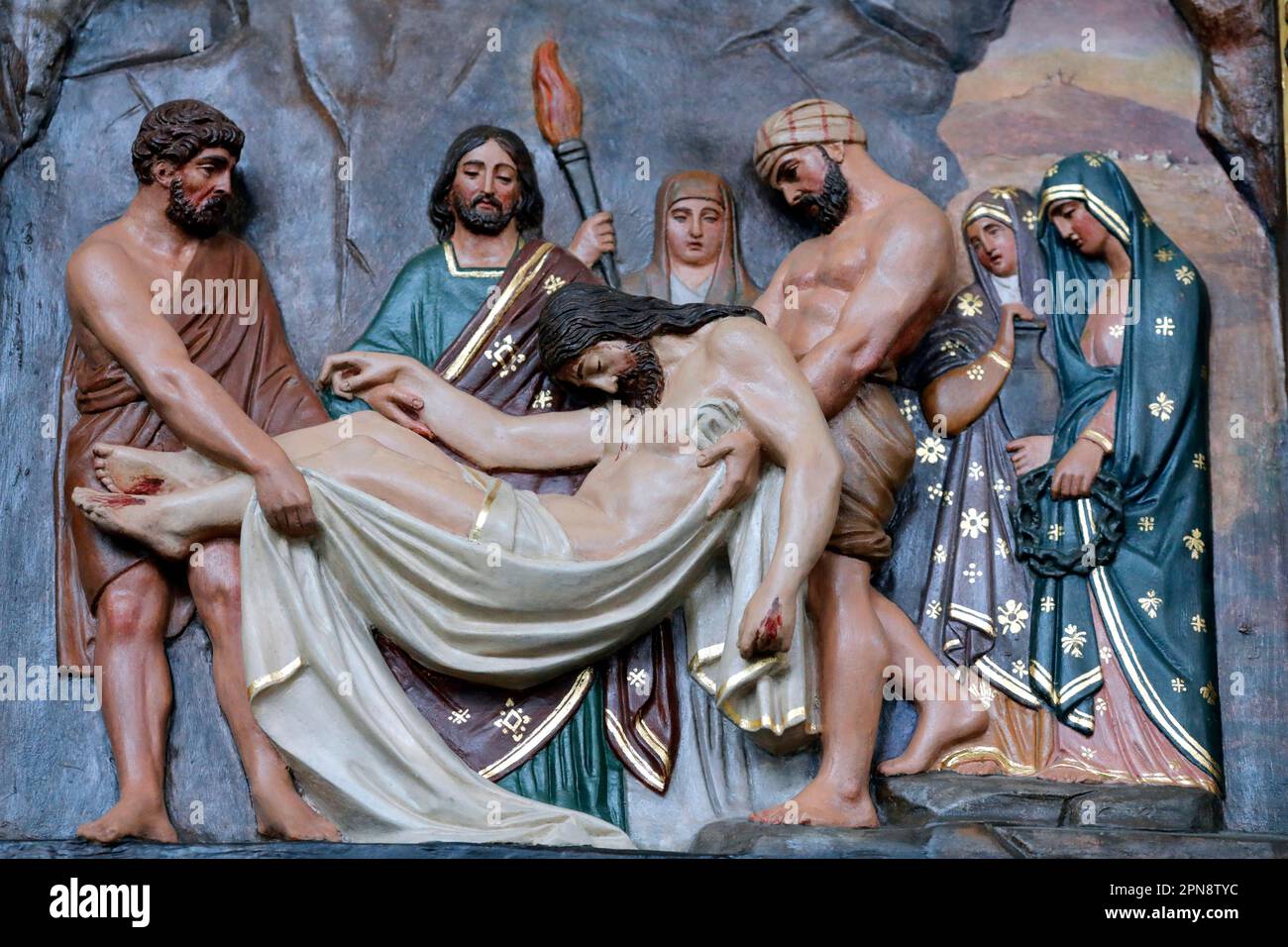 Jesus laid in the tomb hi-res stock photography and images - Alamy
