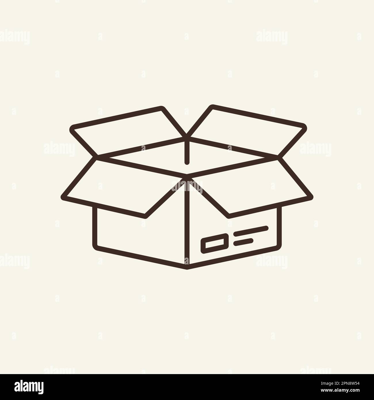 Square box line icon Stock Vector Image & Art - Alamy