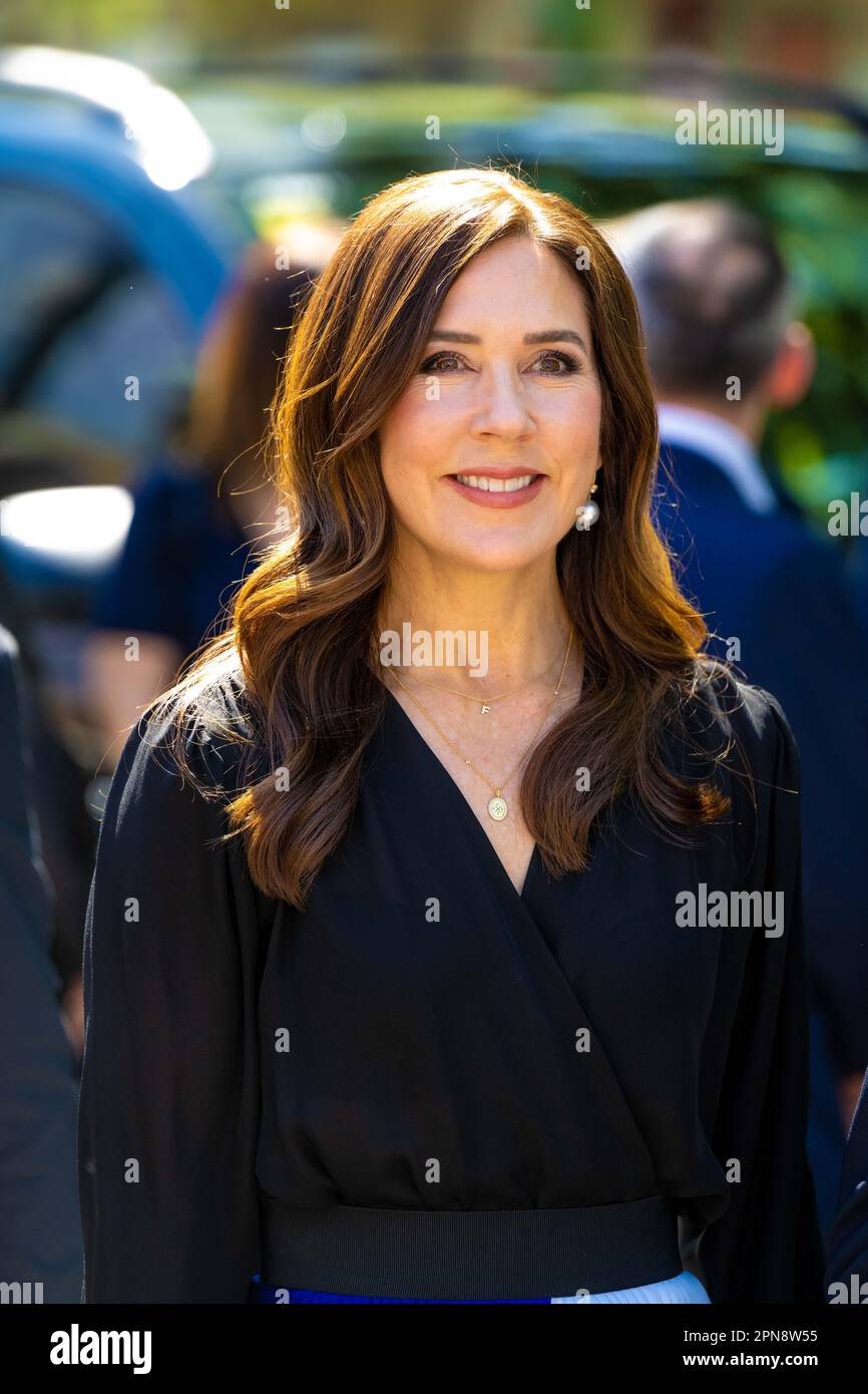 Milan, The Netherlands. 17th Apr, 2023. Crown Princess Mary of Denmark ...