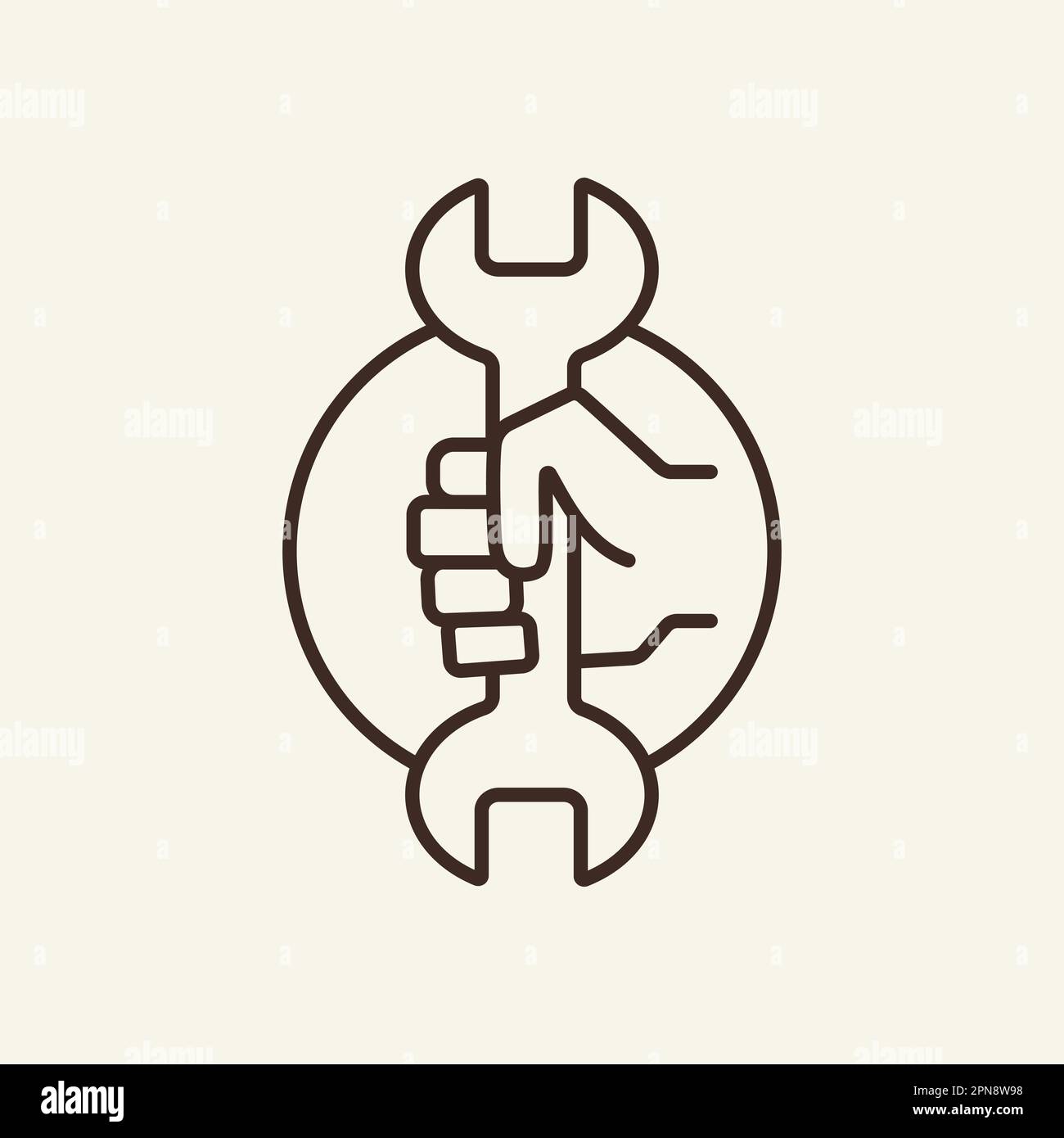 IT service line icon Stock Vector Image & Art - Alamy
