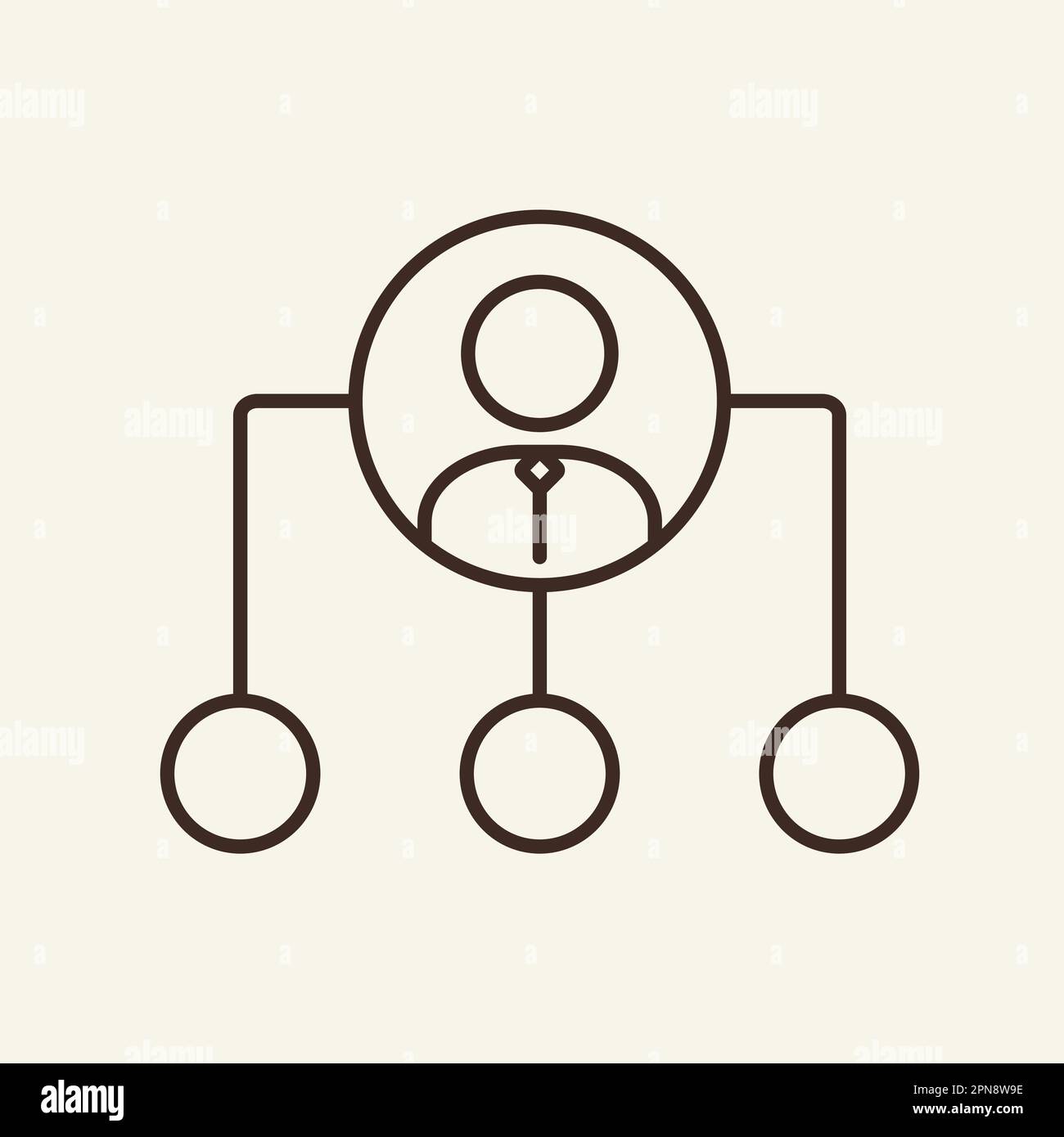 Hierarchy line icon Stock Vector Image & Art - Alamy