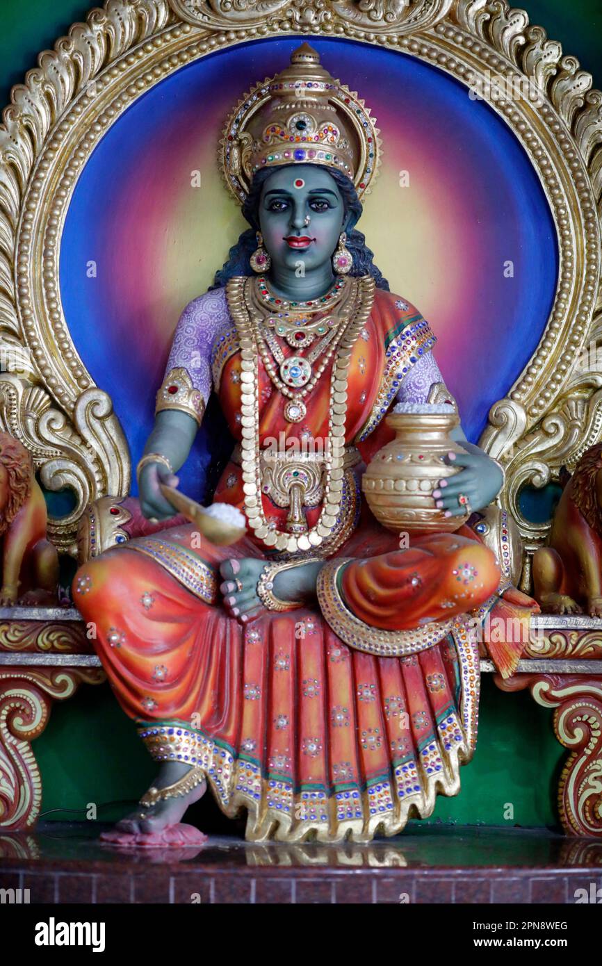 Sri Krishnan hindu temple. Annapurna is the Hindu Goddess of food and ...