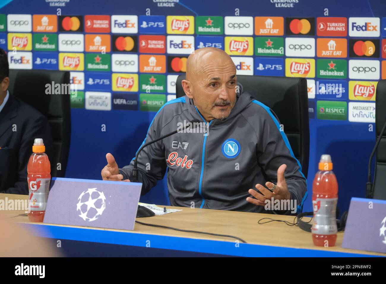SSC Napoli's Italian coach Luciano Spalletti During press conference ...