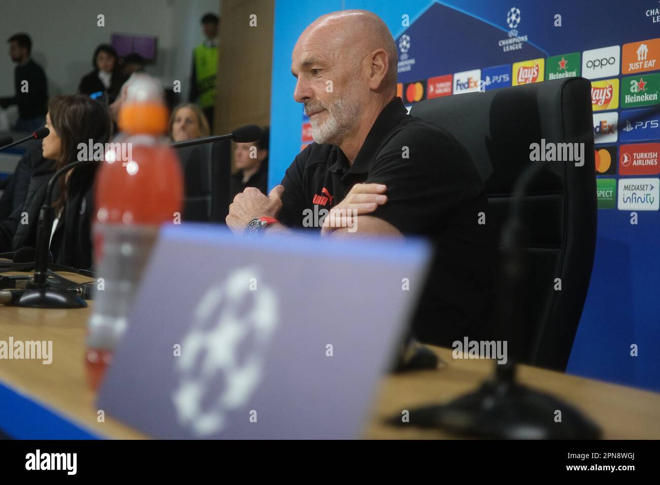 MilanÕs Italian Coach Stefano Pioli During press conference AC Milan ...