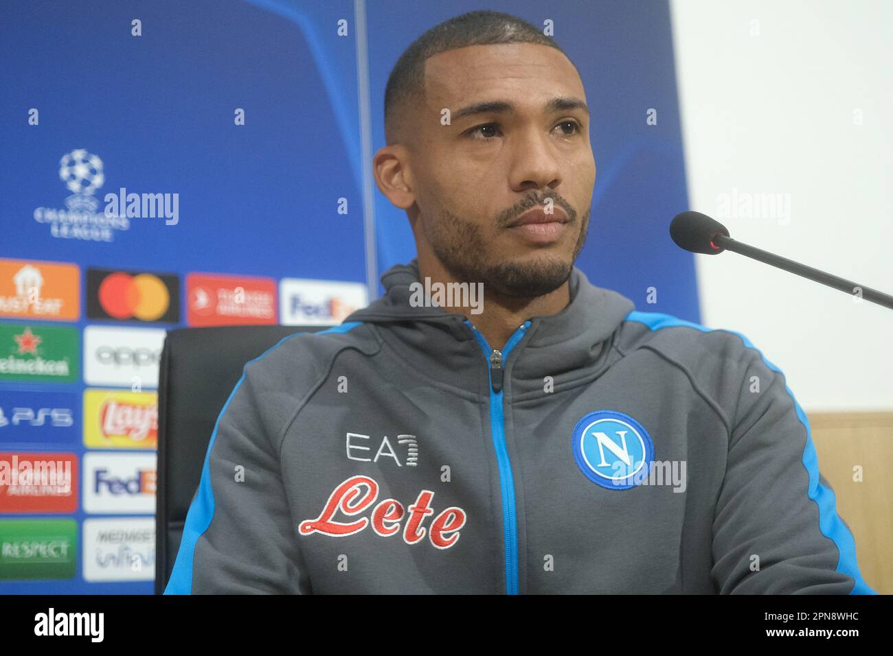SSC Napoli's Brazilian defender Juan Jesus During press conference SSC ...