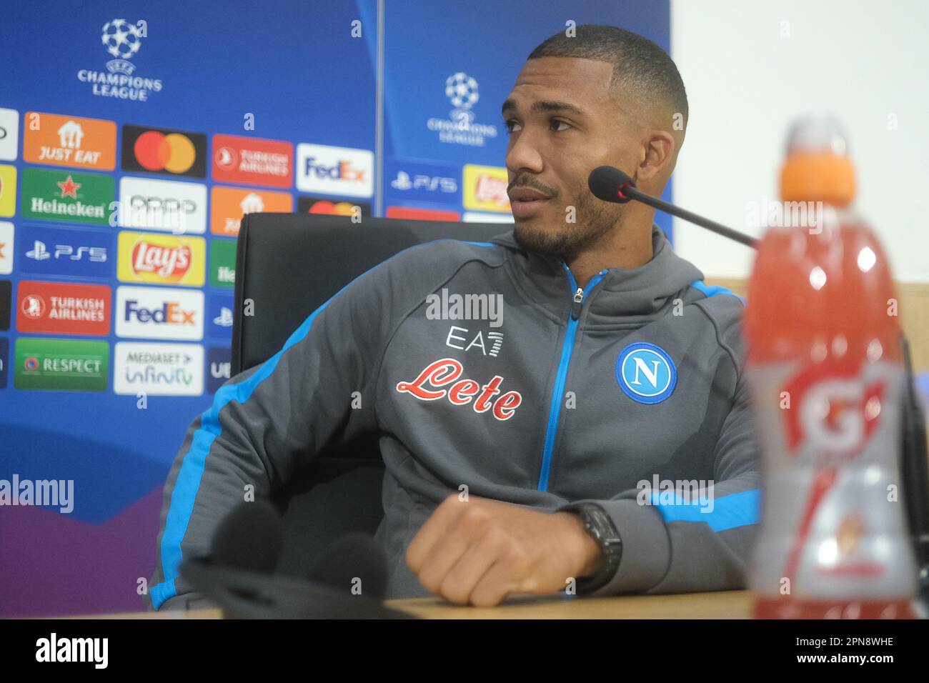 SSC Napoli's Brazilian defender Juan Jesus During press conference SSC ...