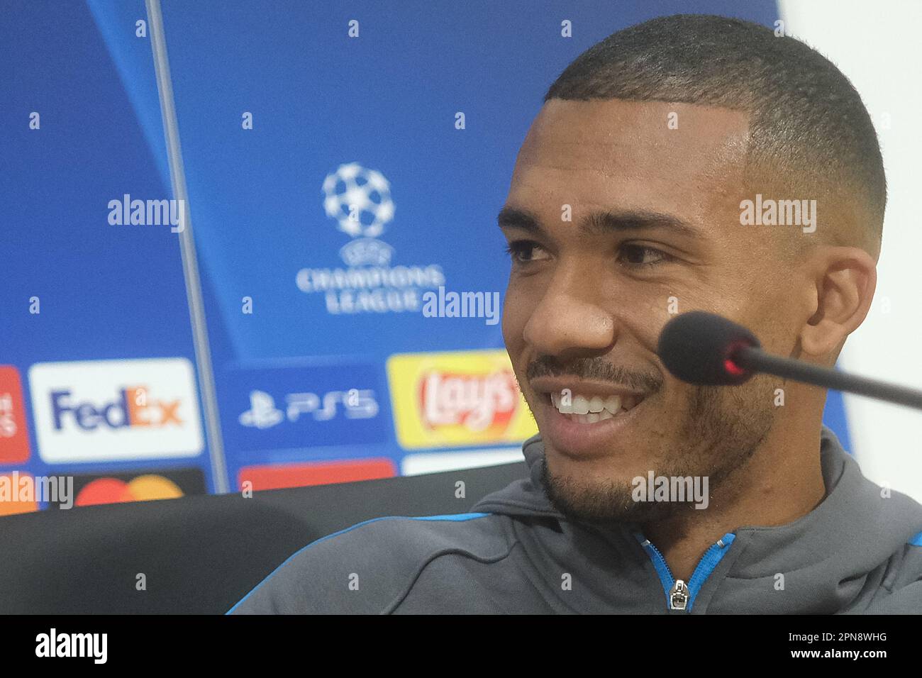 SSC Napoli's Brazilian defender Juan Jesus During press conference SSC ...
