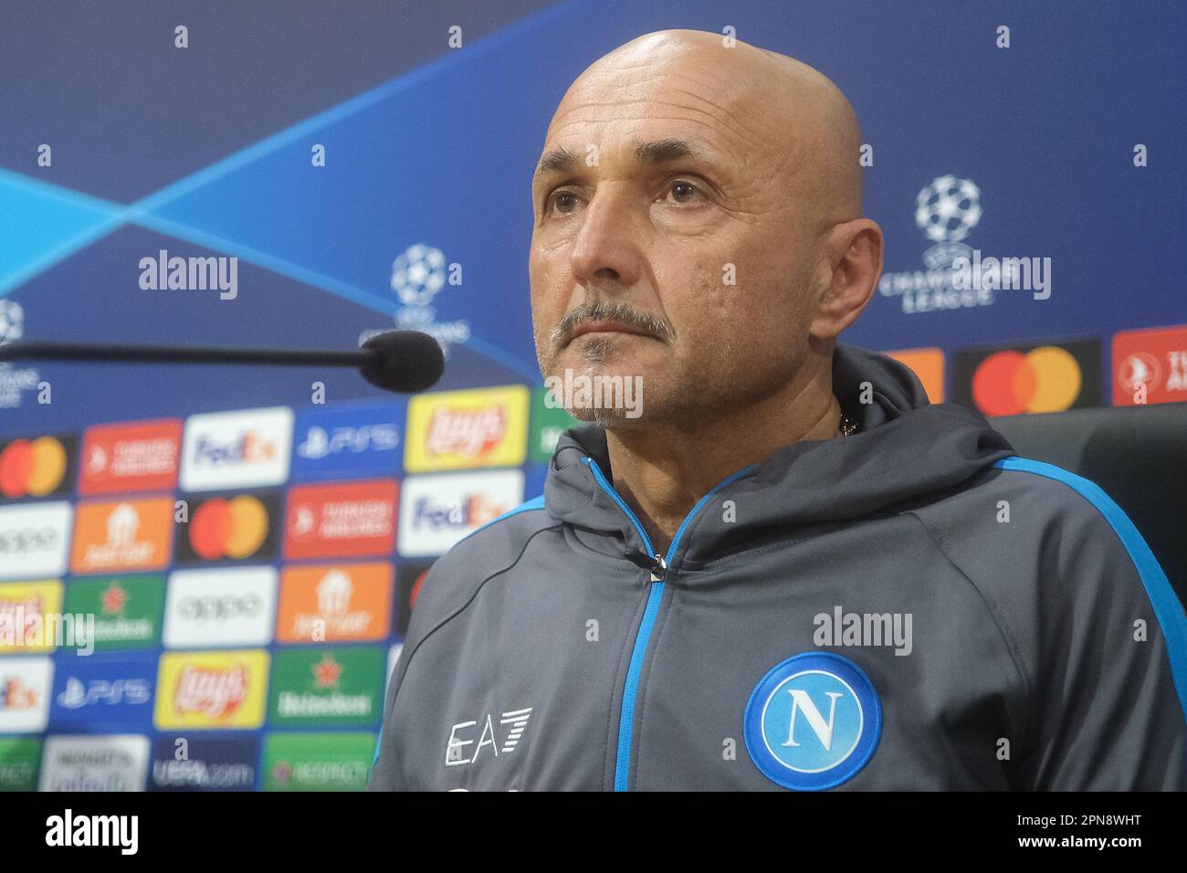 SSC Napoli's Italian coach Luciano Spalletti during press conference ...