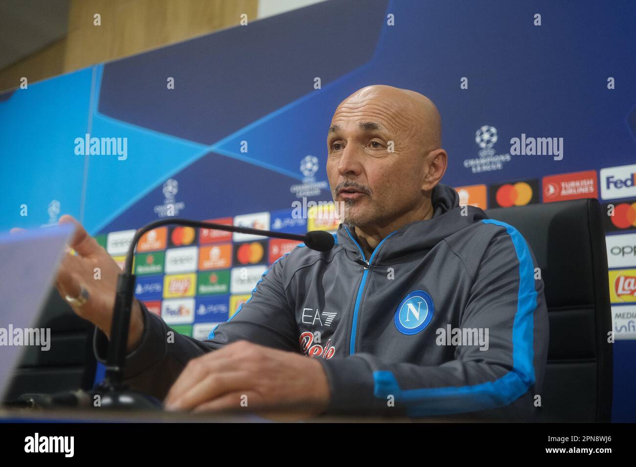 SSC Napoli's Italian coach Luciano Spalletti during press conference ...